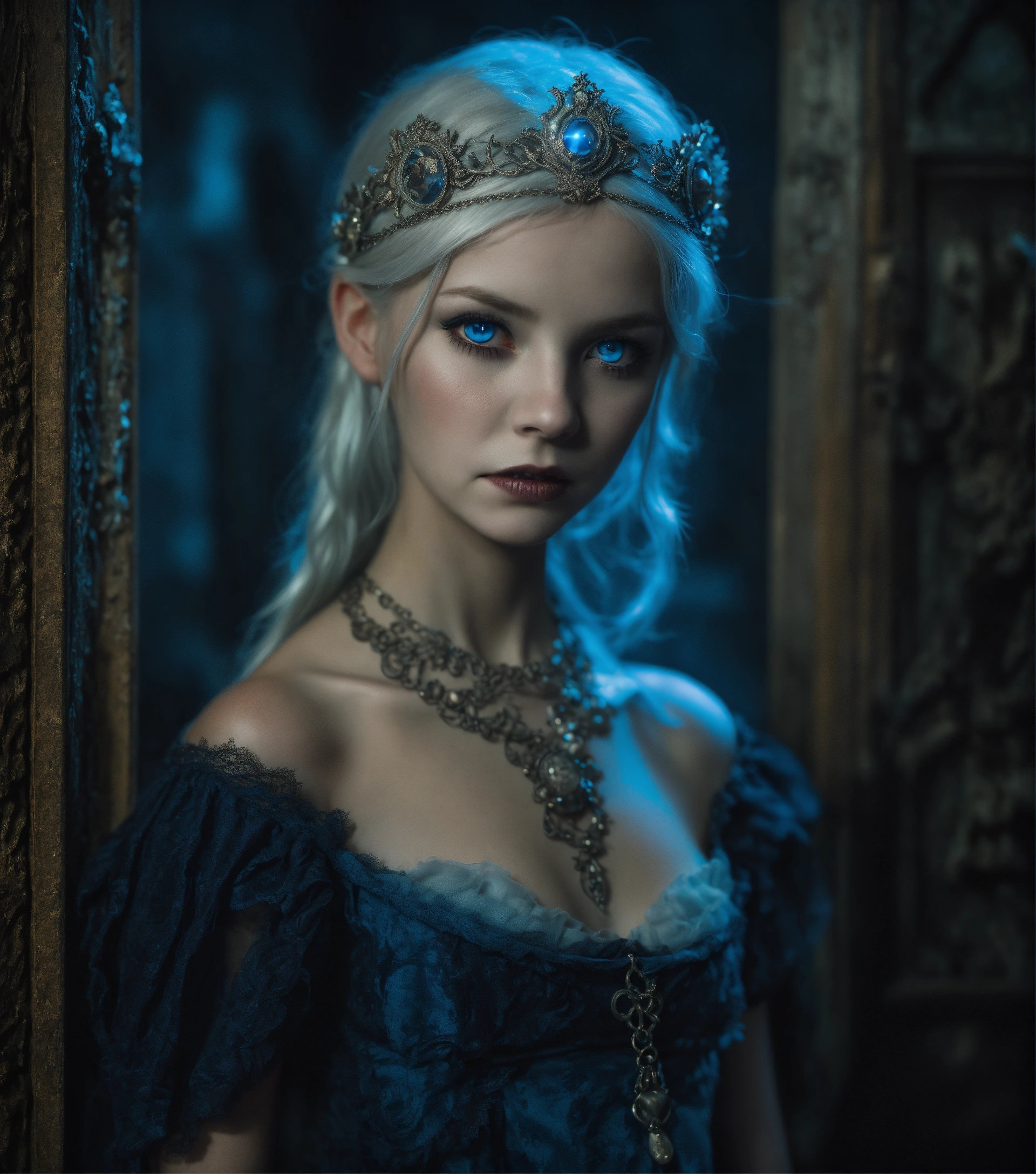 Lexica - Body portrait, twelve year old childish female goth ...