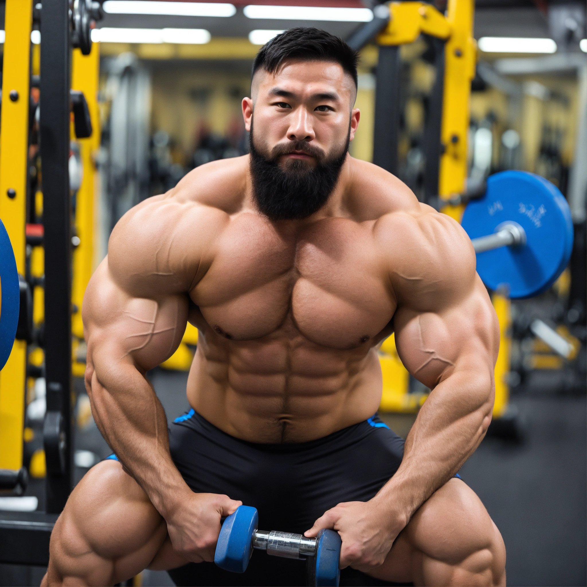 Lexica - 30-year-old hairy man with big muscles, Bi Han, big ...