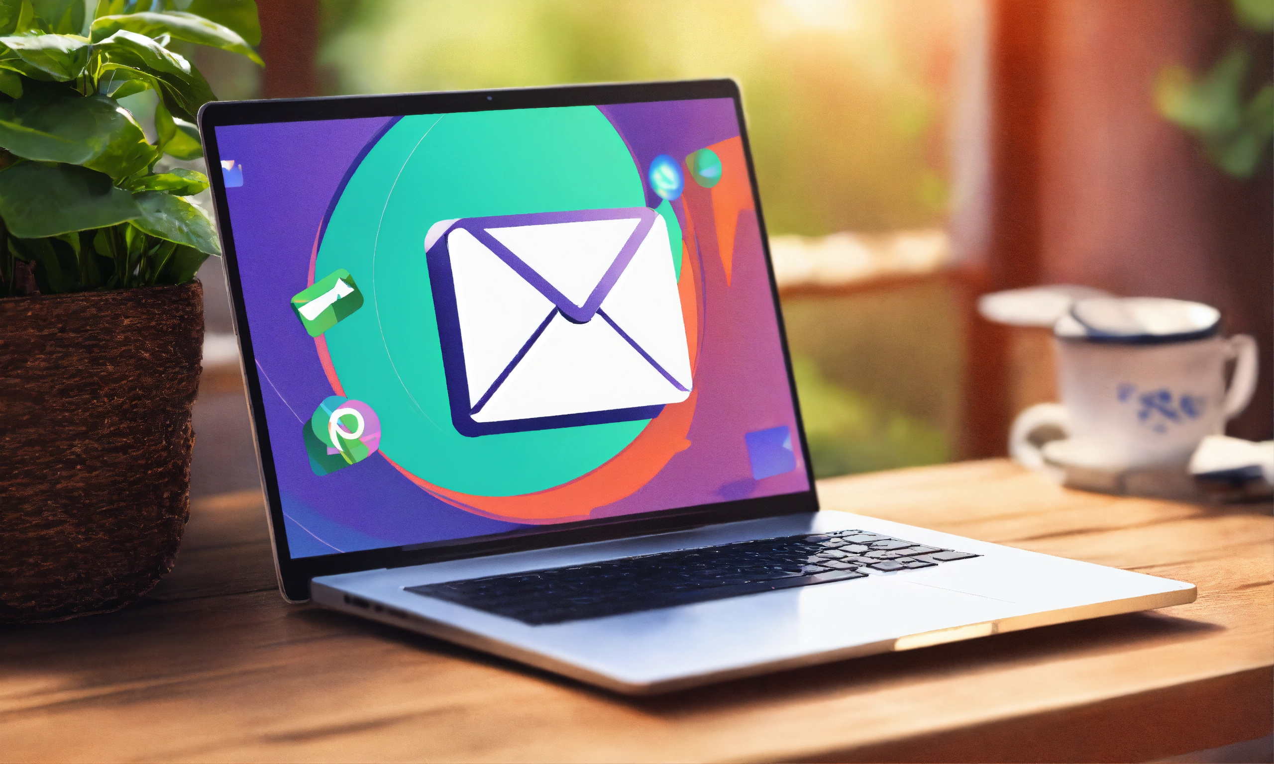 Lexica - Email address on laptop illustration