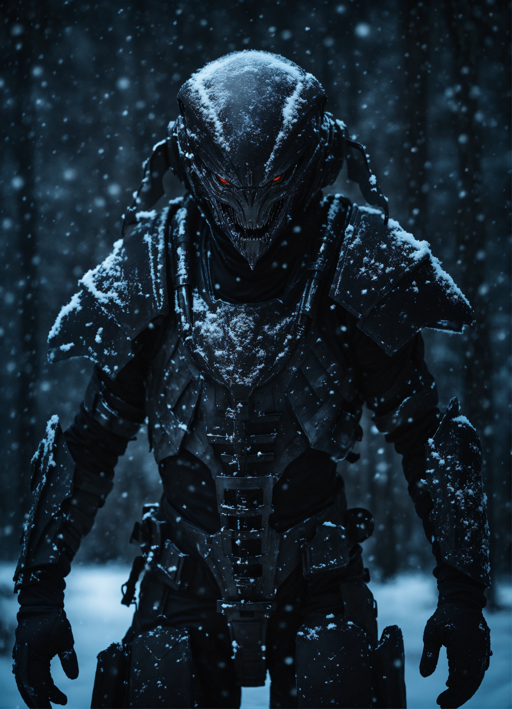 Lexica - A alien soldier monster , full body portrait in a lanscape ...