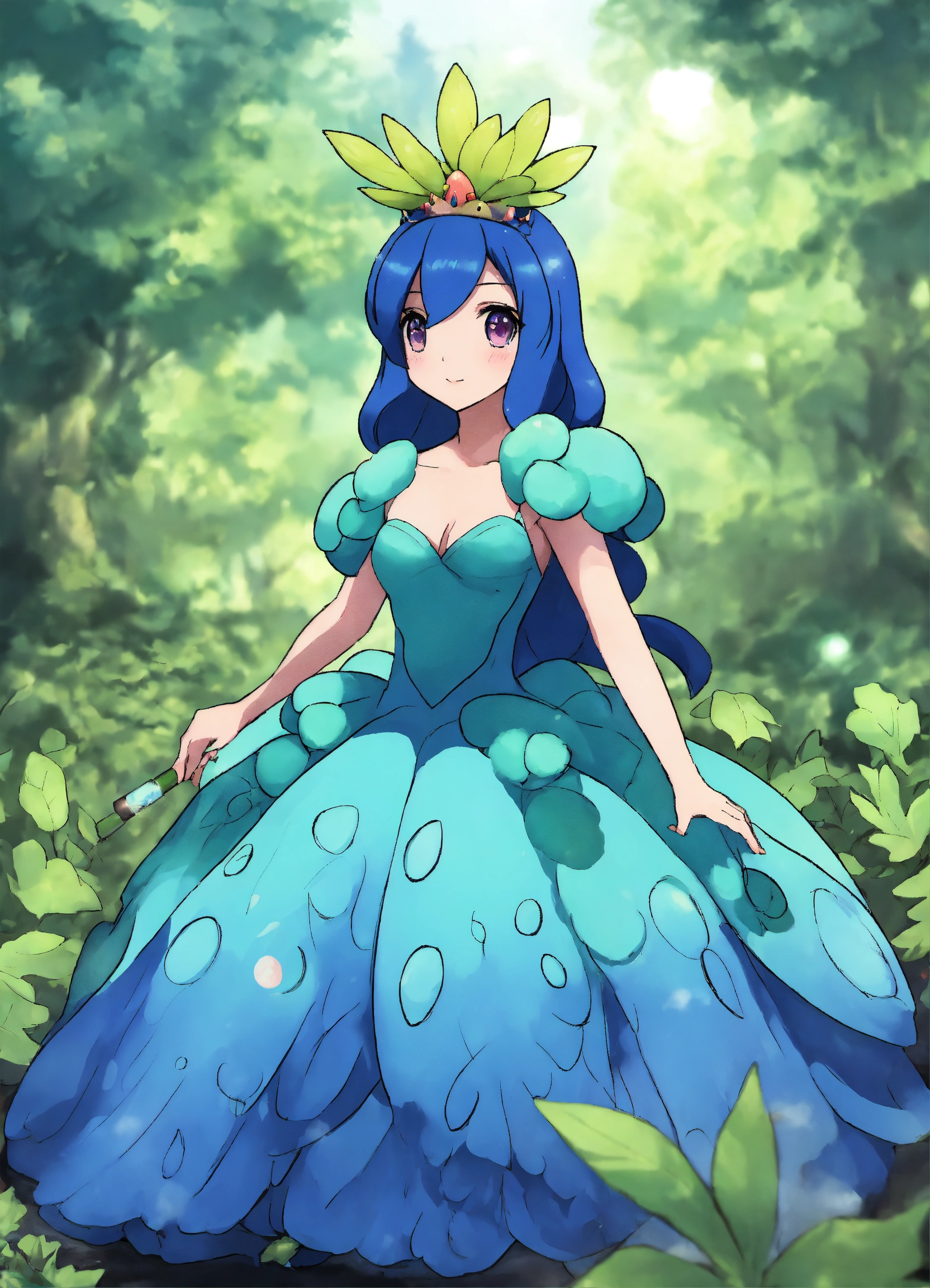 Lexica - The Oddish Pokemon, personified as a human princess with smoke ...