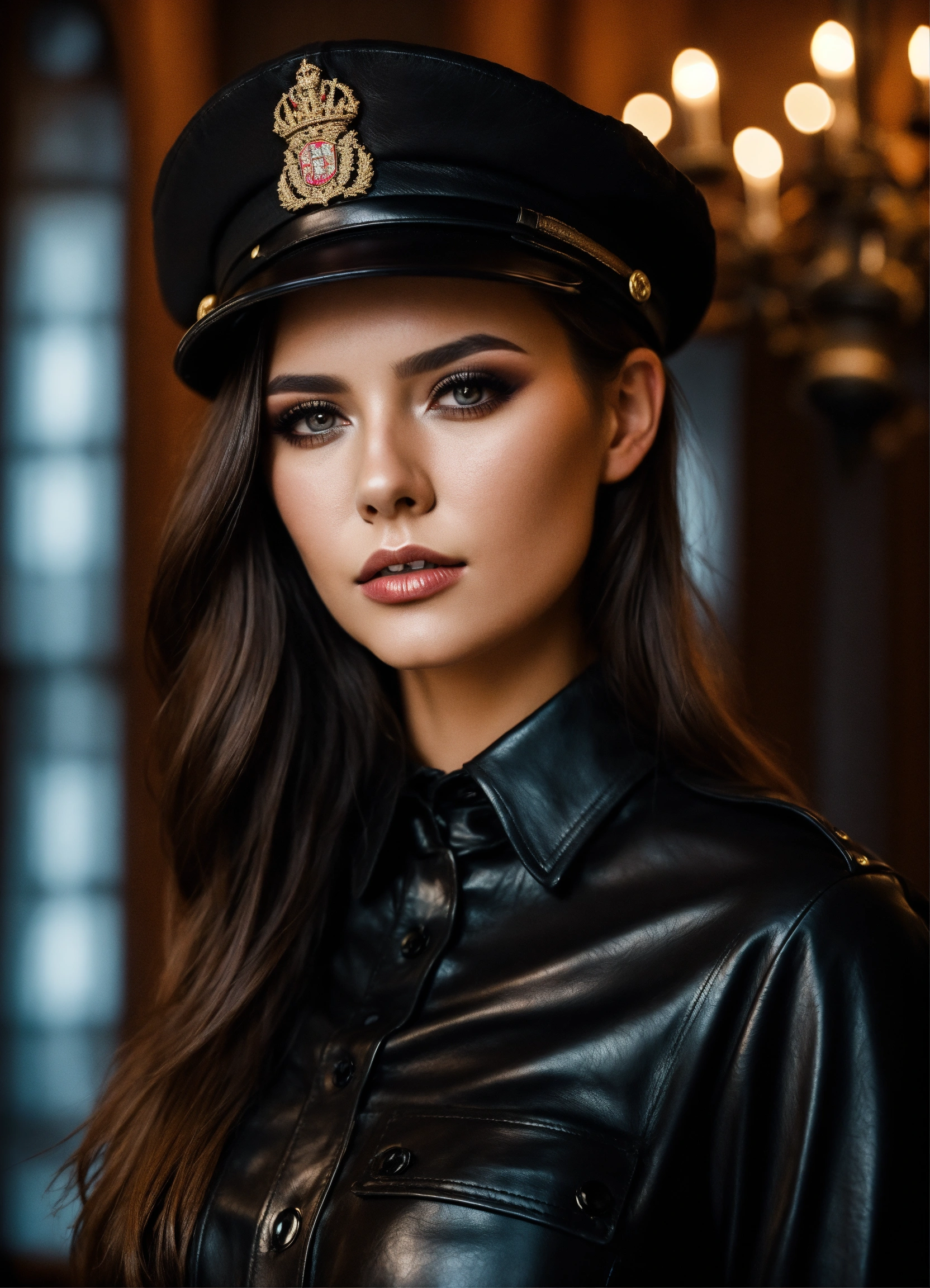 Lexica - Brightly light portrait, stunning european woman model, smoky ...