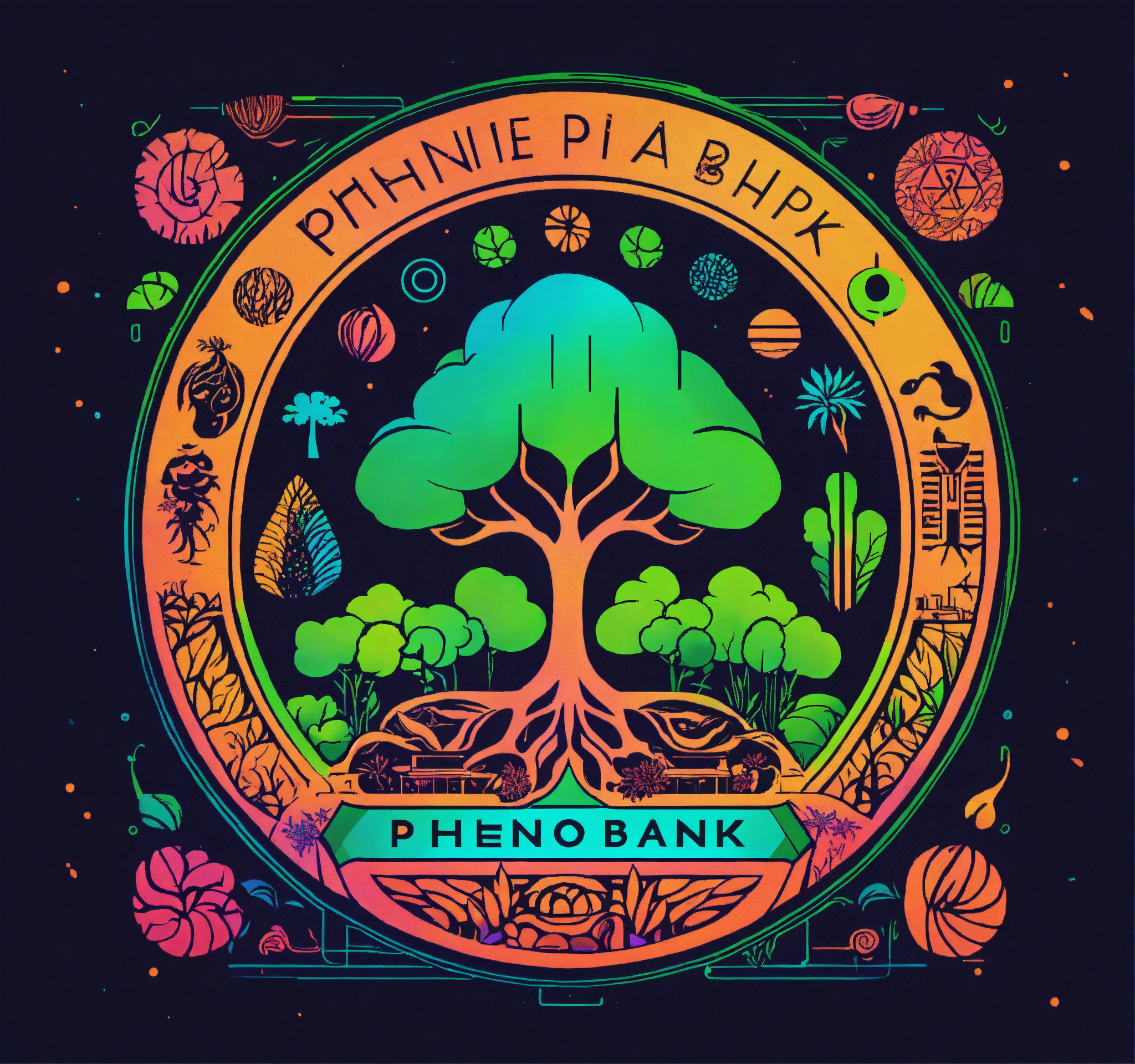 Lexica - Logo of a seed store with the name PHENO BANK. Minimalist ...