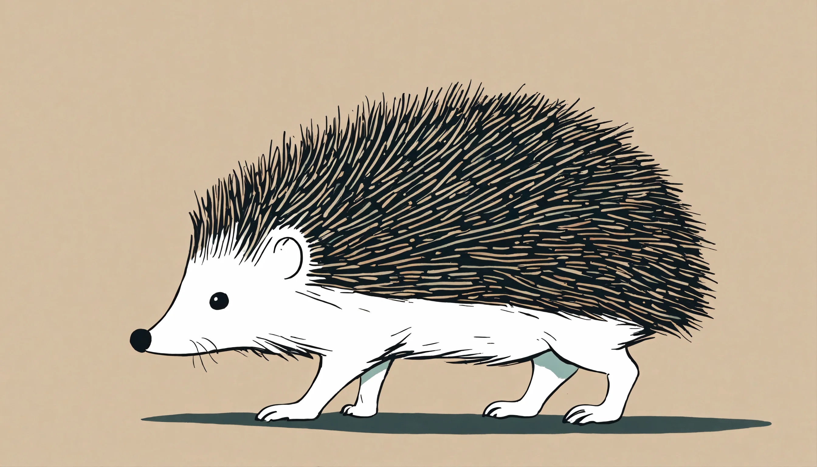 Lexica - A cute minimalistic simple hedgehog side profile Clipart ...