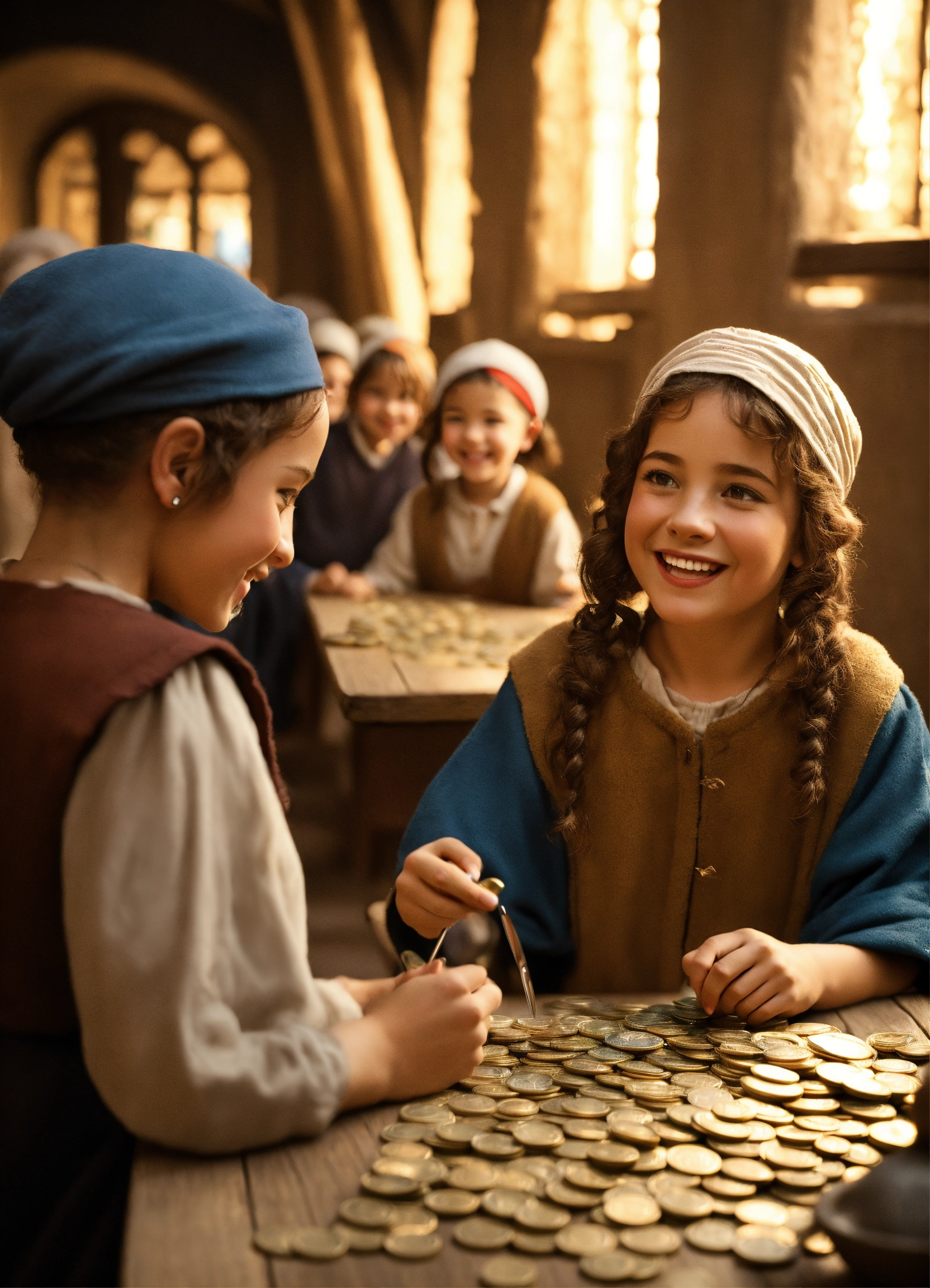Lexica - Medieval Jewish children in a Jewish town, with a Jewish ...