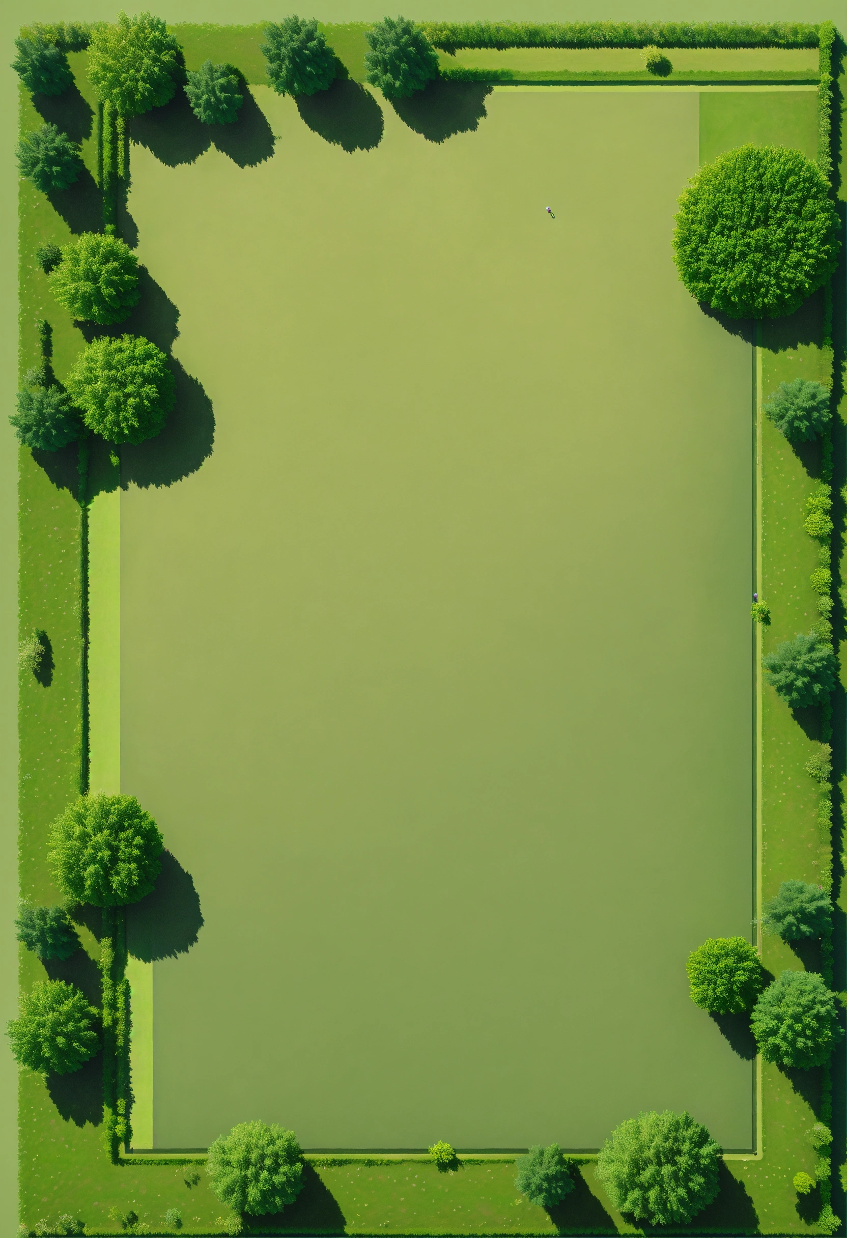 Lexica - Simple pixel 2d flat empty plain grassy landscape from above