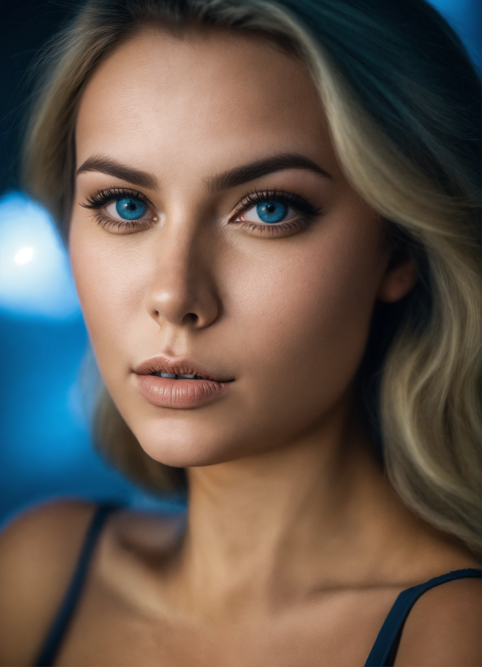 Lexica - A real photo of a 27 year woman, with perfect lips and big ...