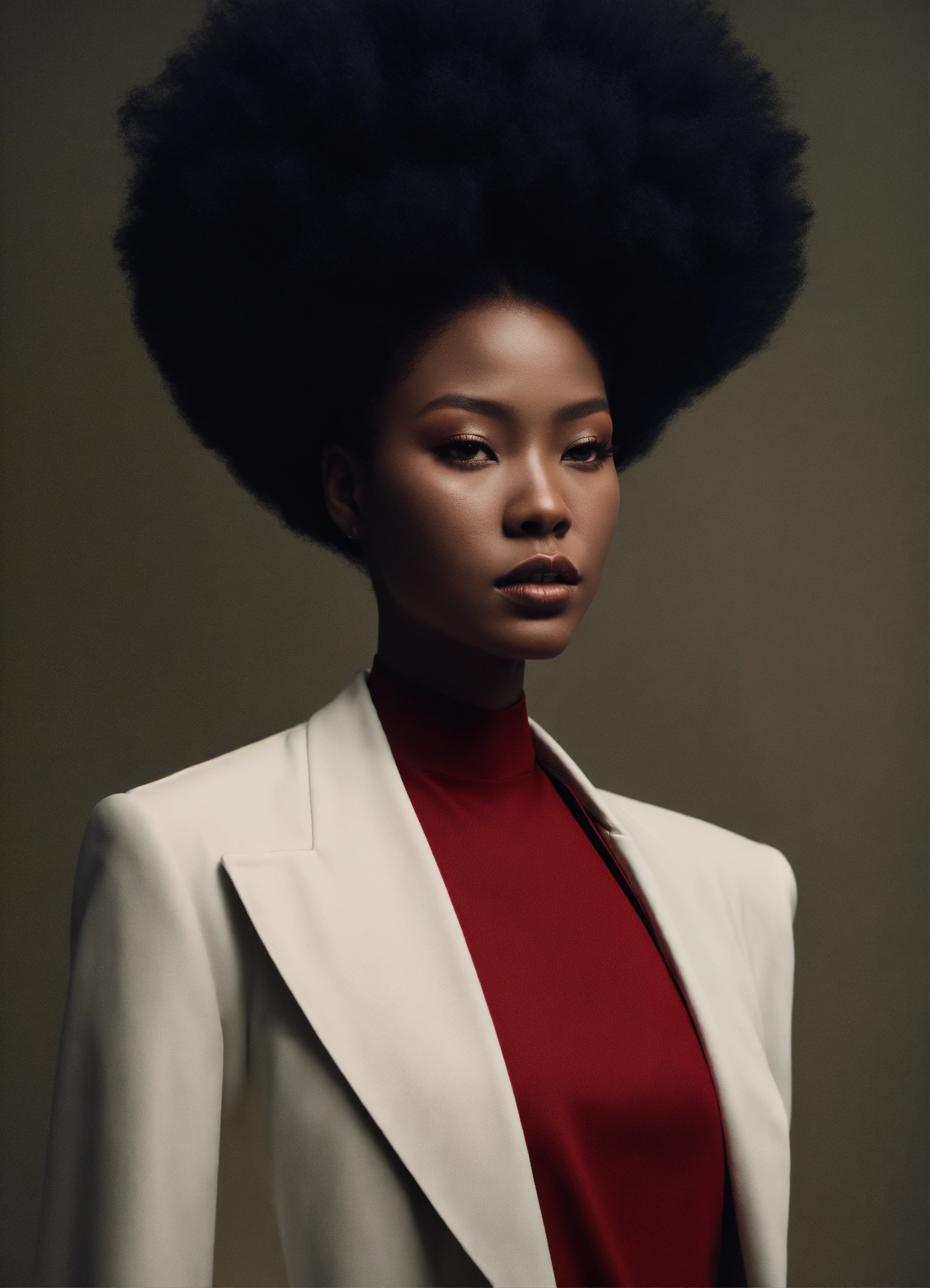 Lexica - Minimalistic and sleek. Hyperrealistic. Black woman female ...