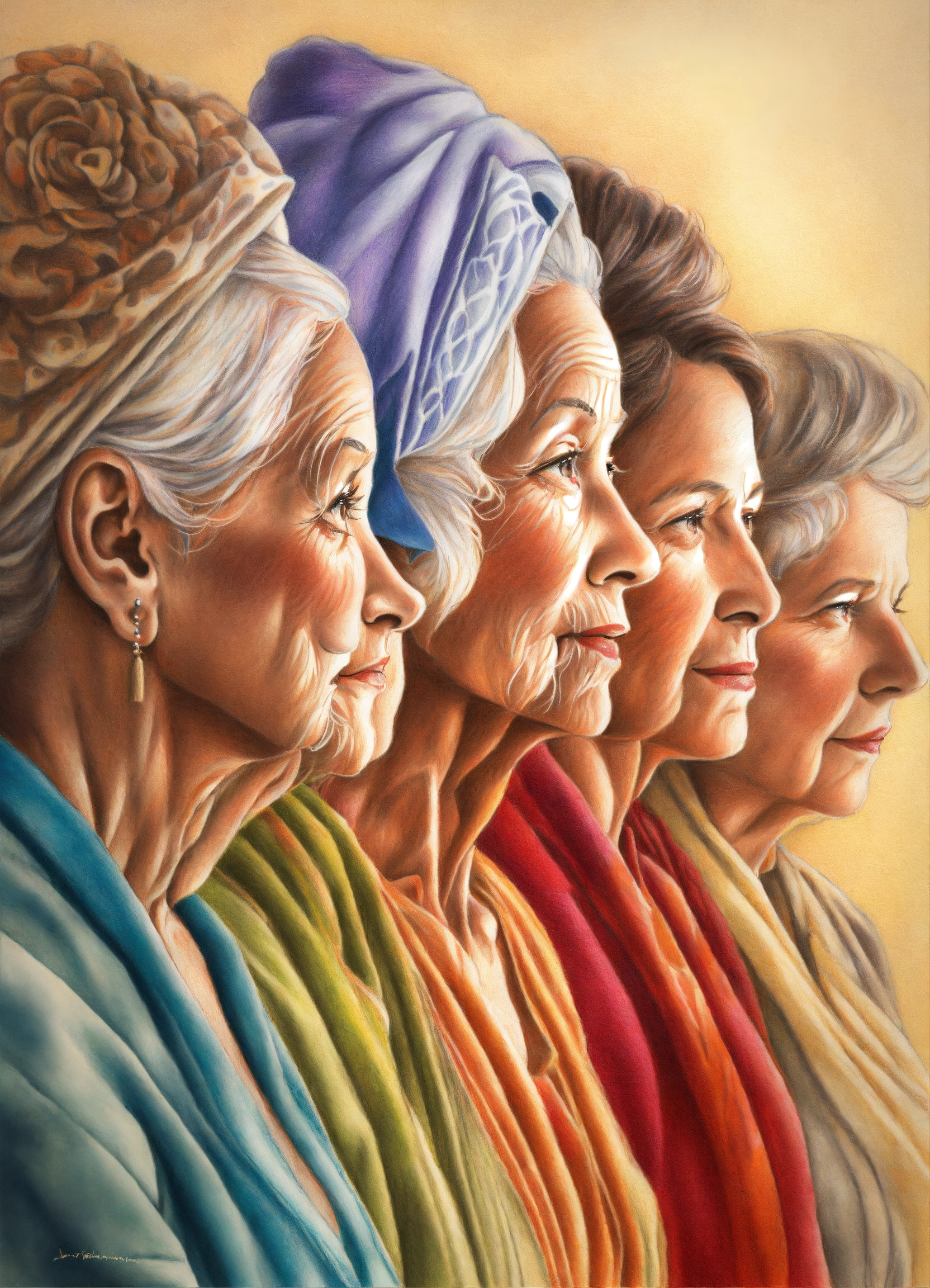 Lexica - Realistic colored pencil drawing of abstract sketch art ...