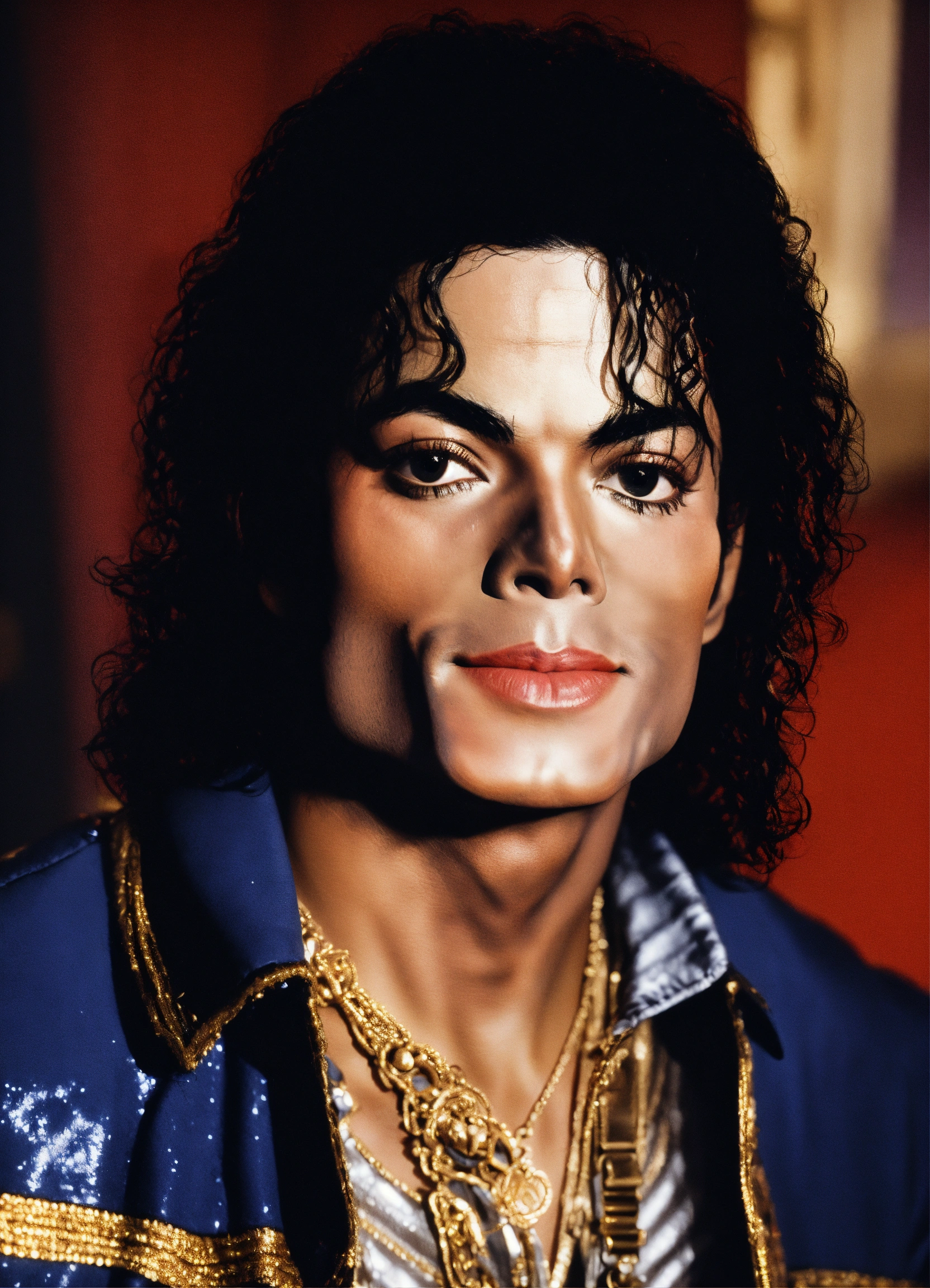 Lexica - Michael jackson, realistic, looking at camera, 8k
