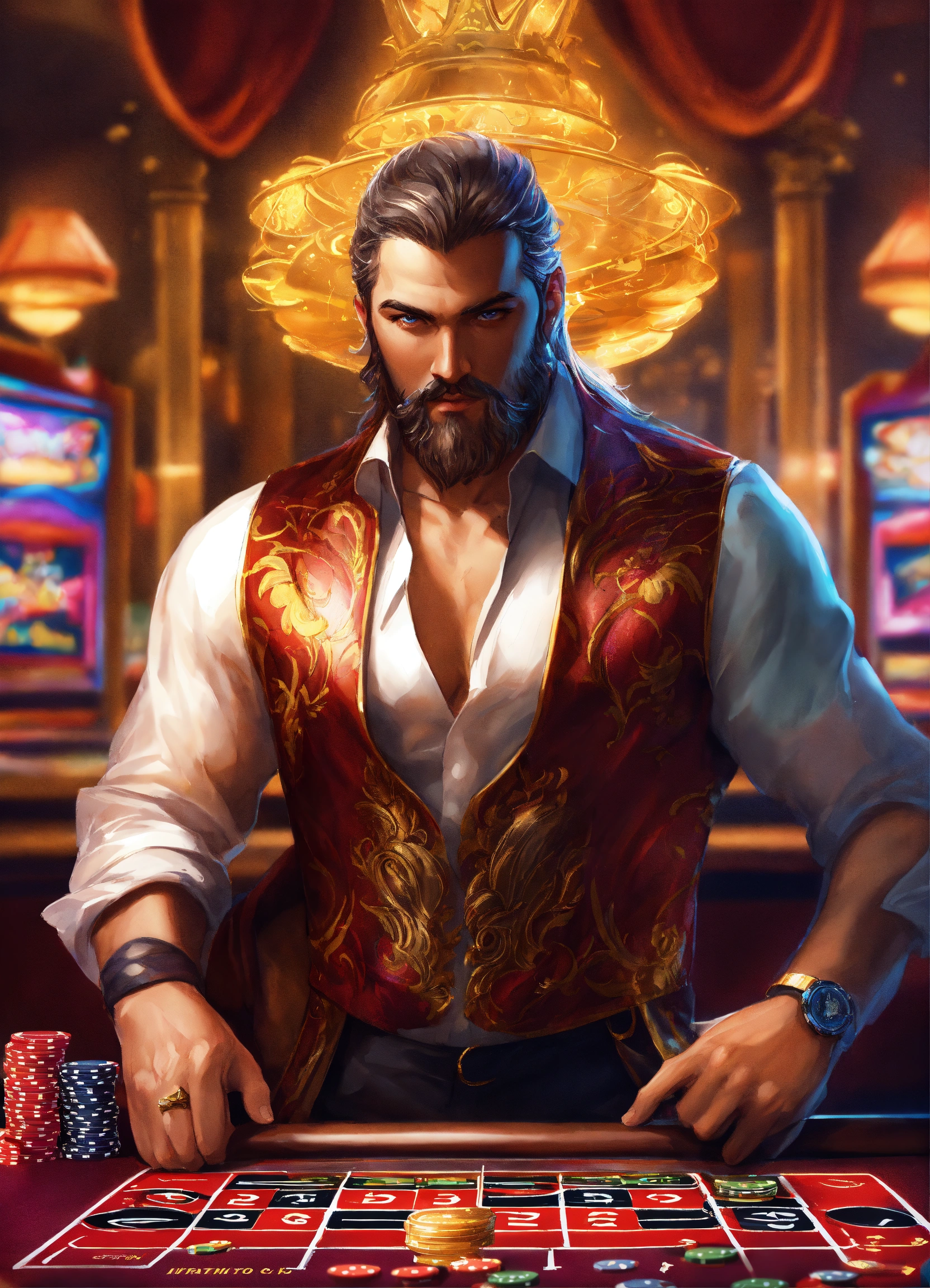 Lexica - Ultra realistic illustration of casino zeus appearance fantasy ...