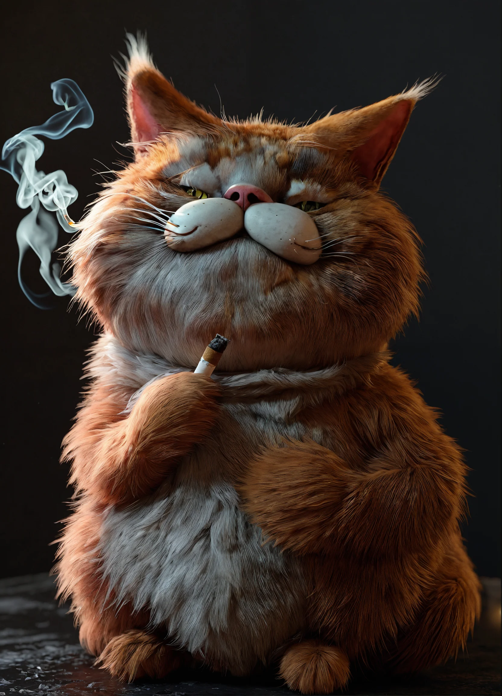 Lexica - A fat cat smoking, ultra realistic, 8k realistic furr