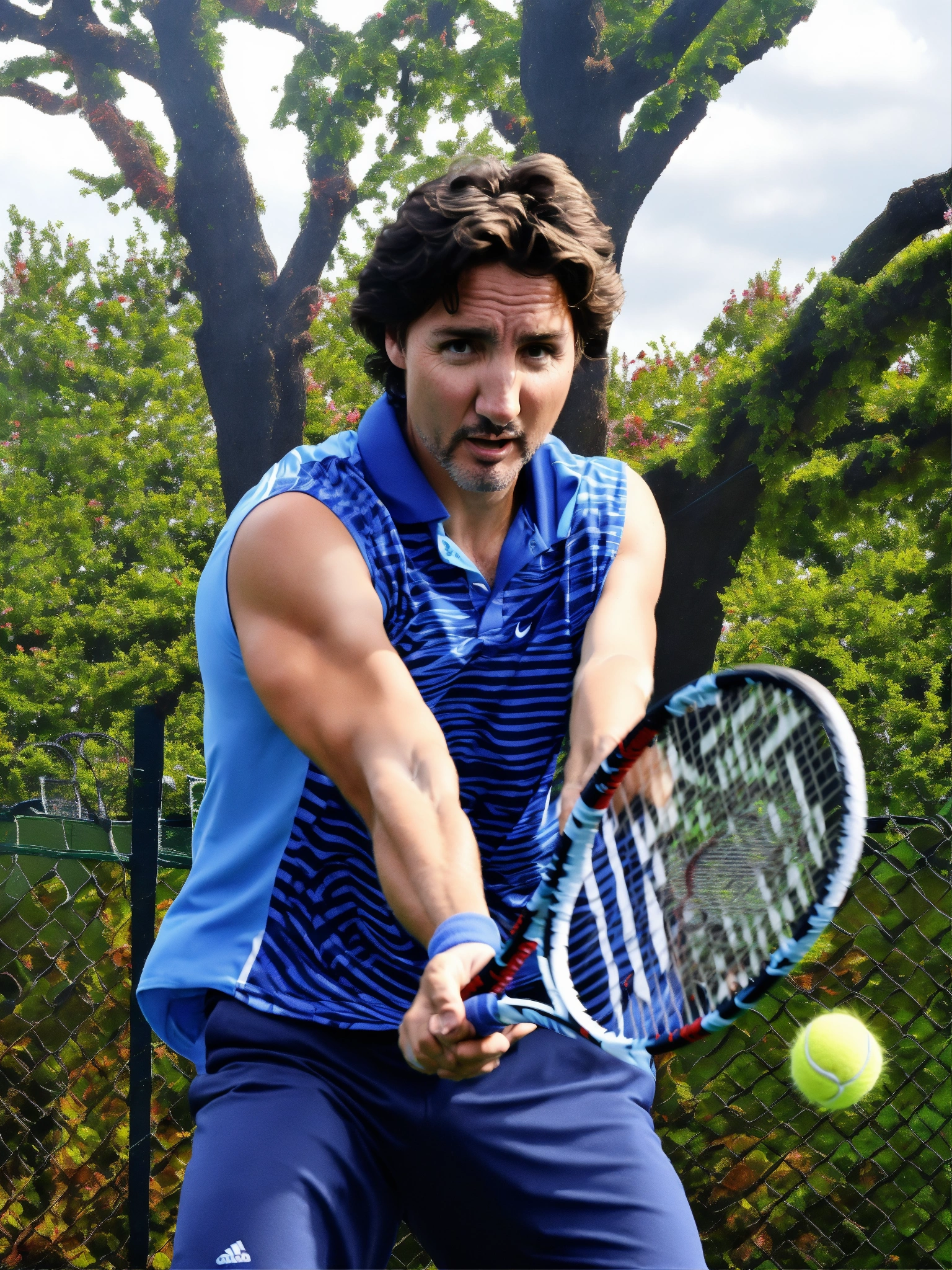 Lexica - Justin Trudeau played tennis and dropped the ball at Wimbledon ...