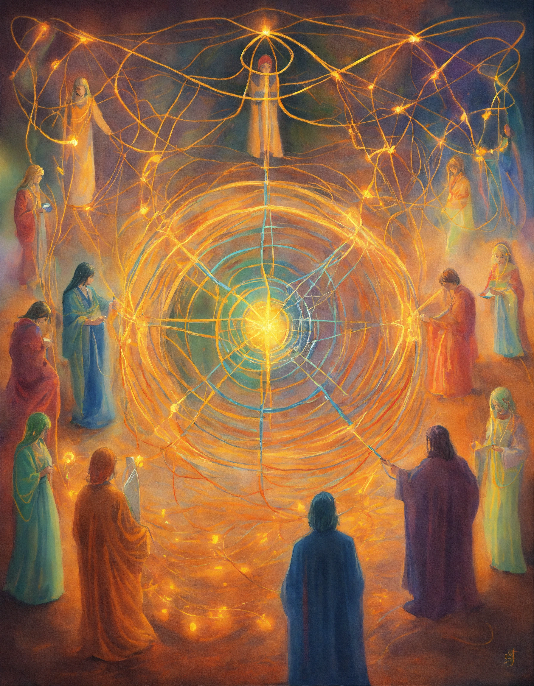 Lexica - Drawing painting of A system of spiritual energetic ...
