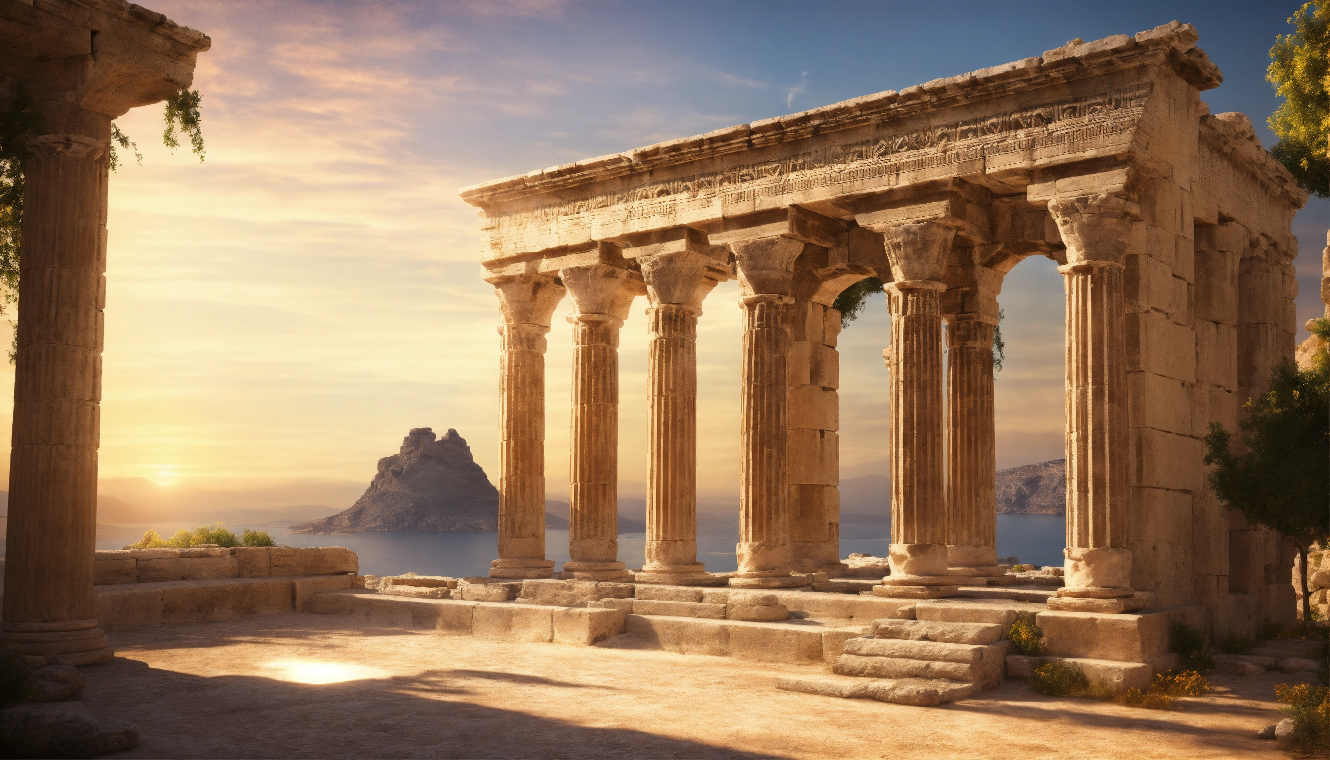 Lexica - Otherworldly, breathtaking arches, ancient Greece, realistic ...