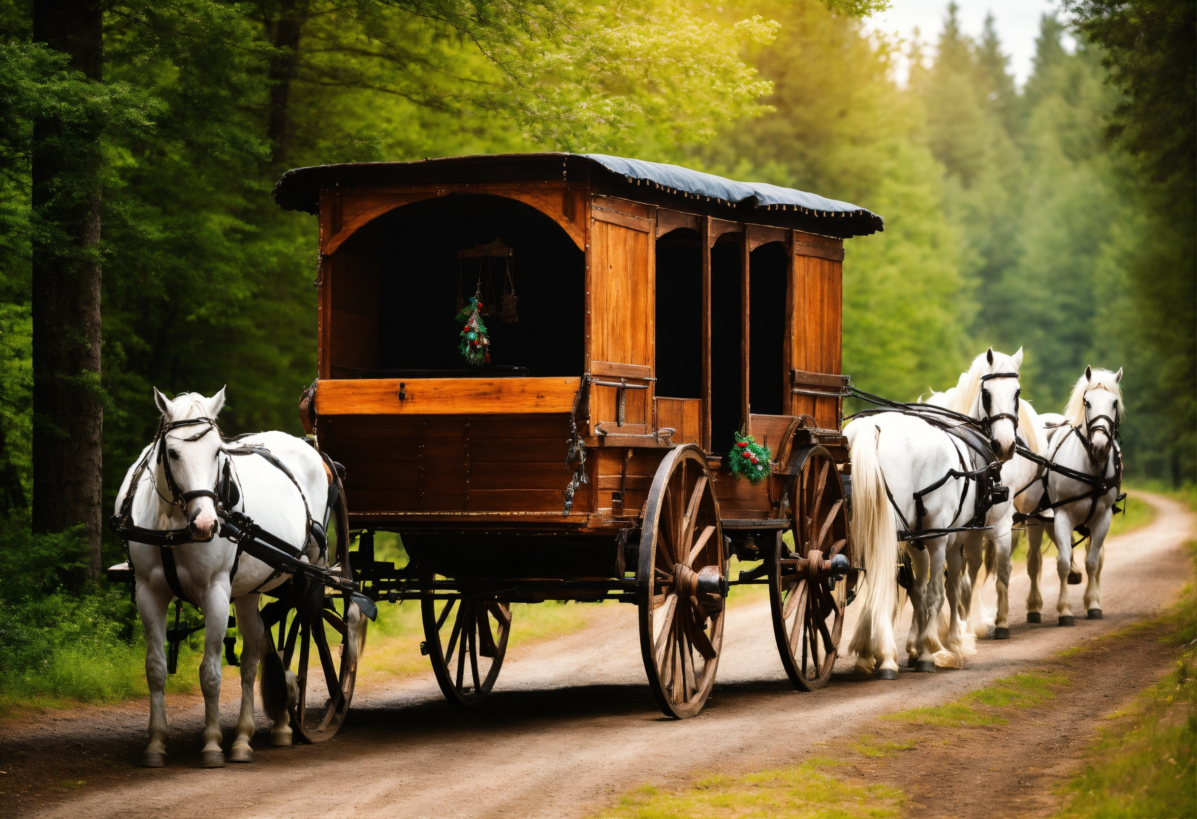 Lexica - Medieval magnificent large box wagon of the traveling people ...