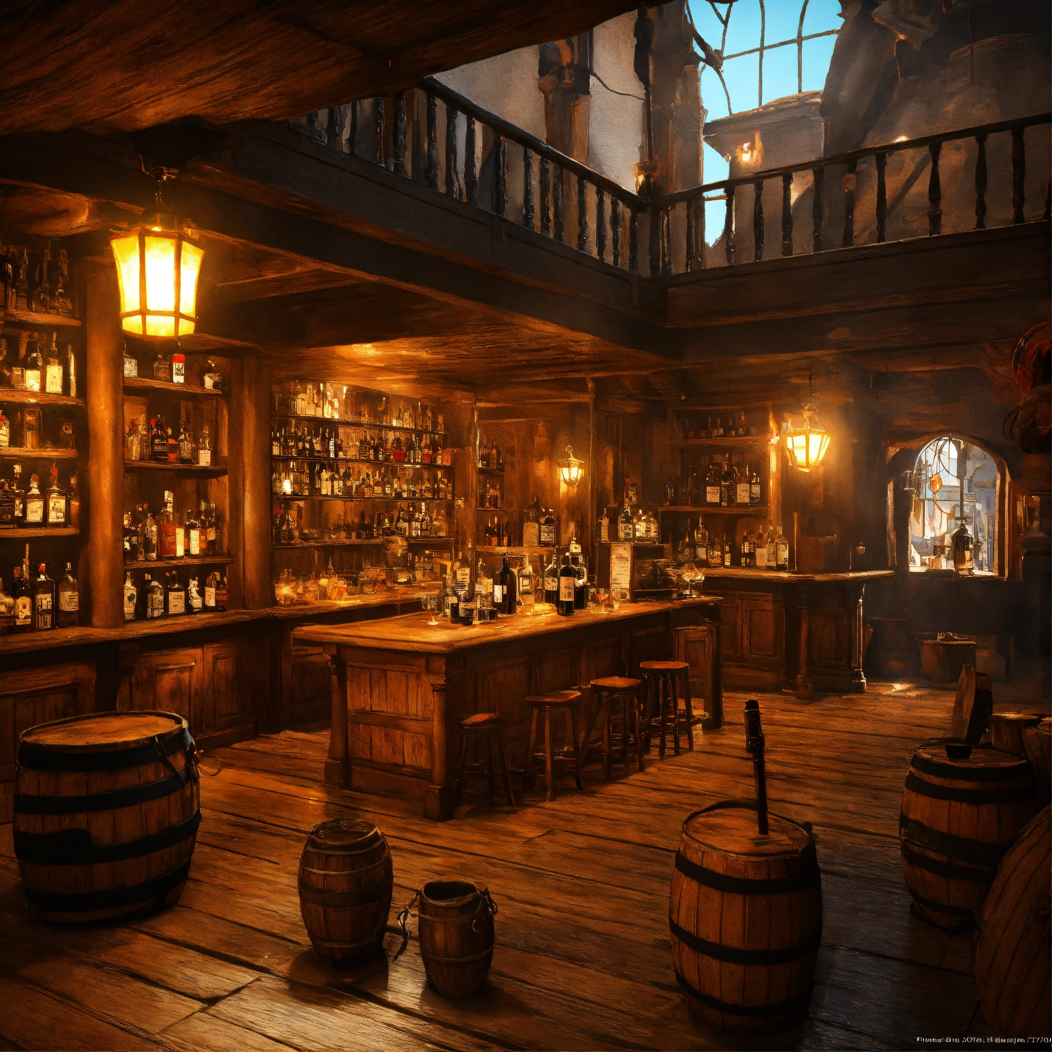 Lexica - Pirate bar rum, 17th century, 8k