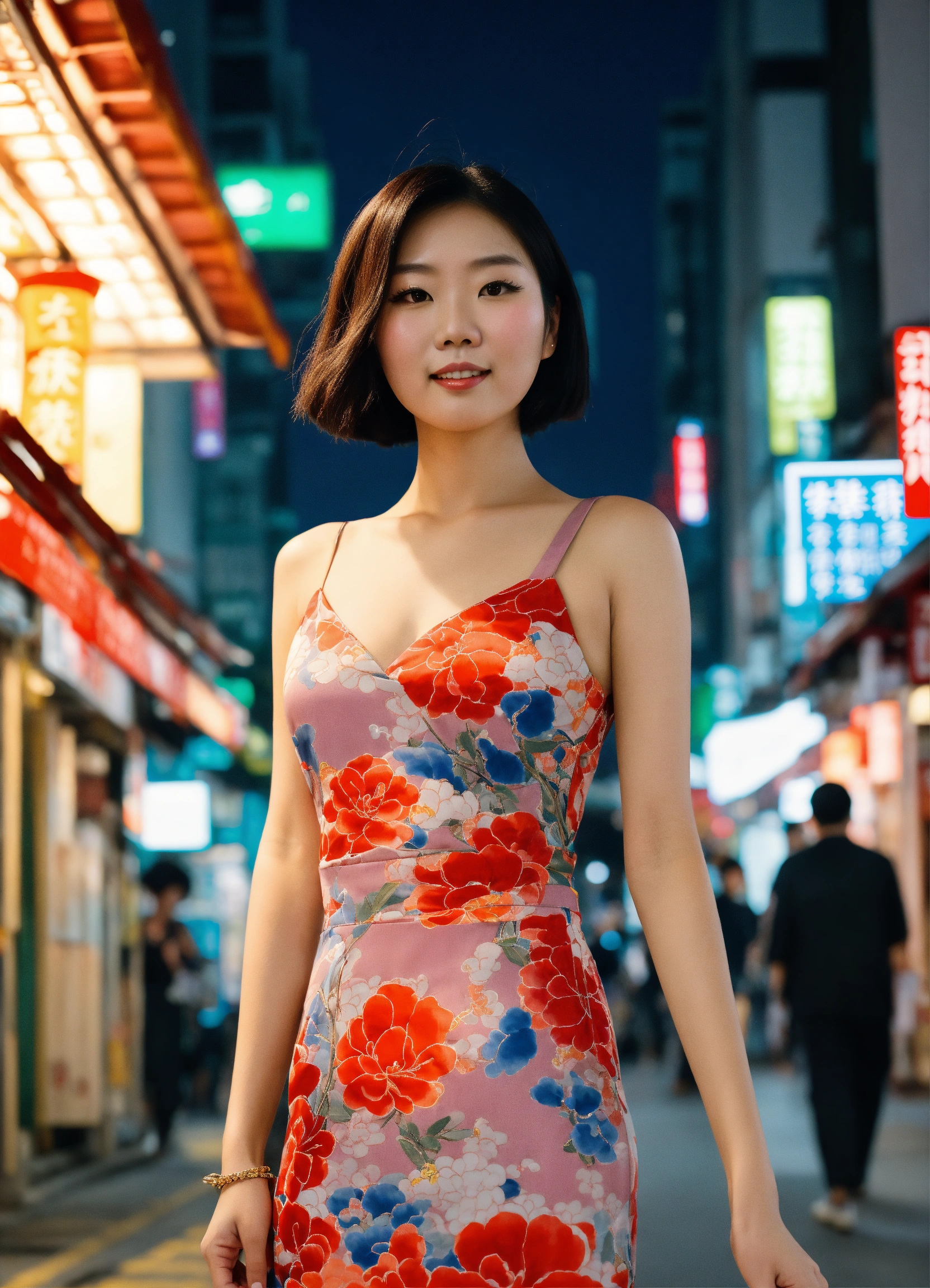 Lexica - A Hong Kong lady on a white background, student girl, pretty ...