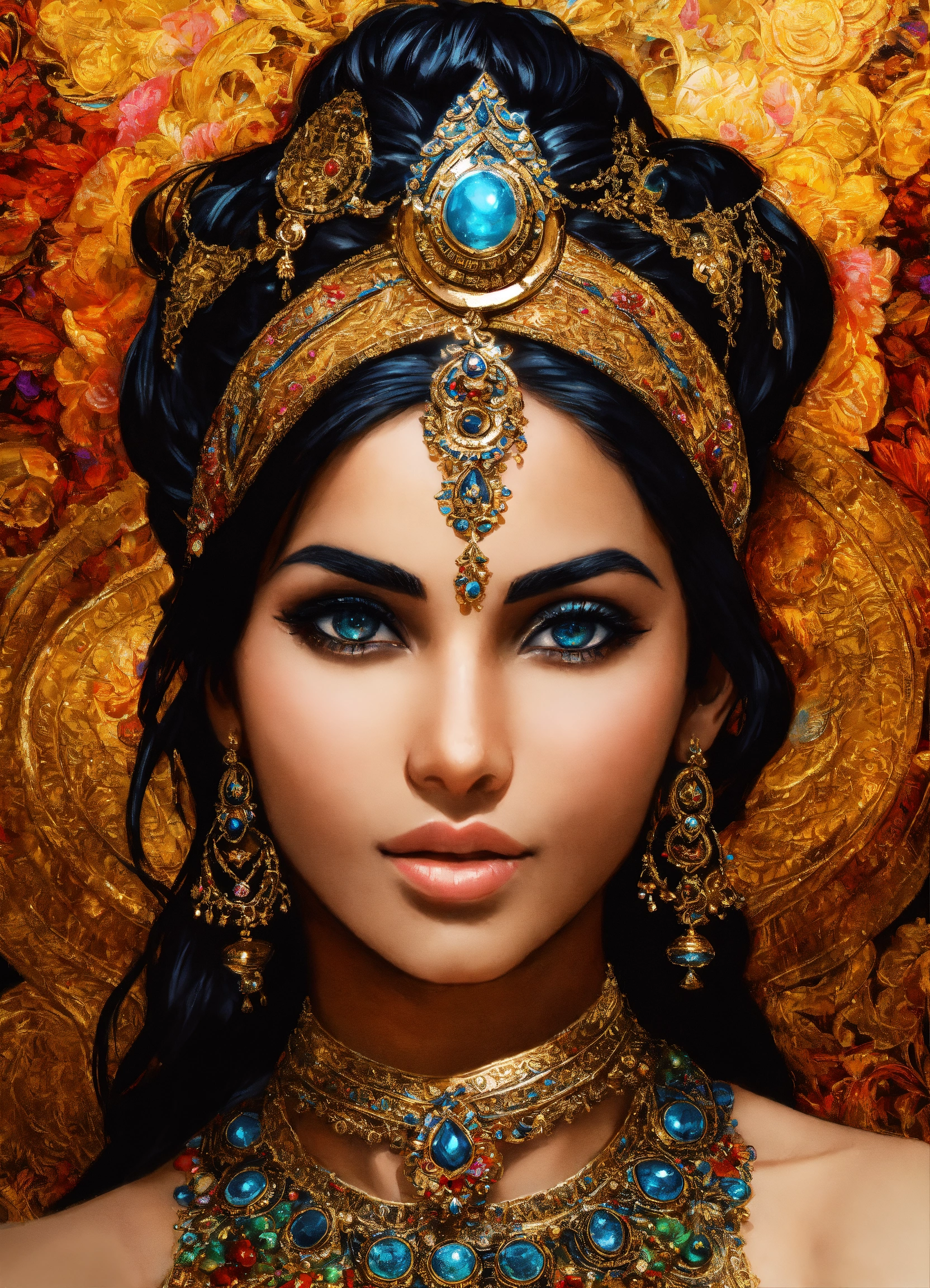 Lexica - "fantasy bollywood diva", big glossy black hair, dancer ...