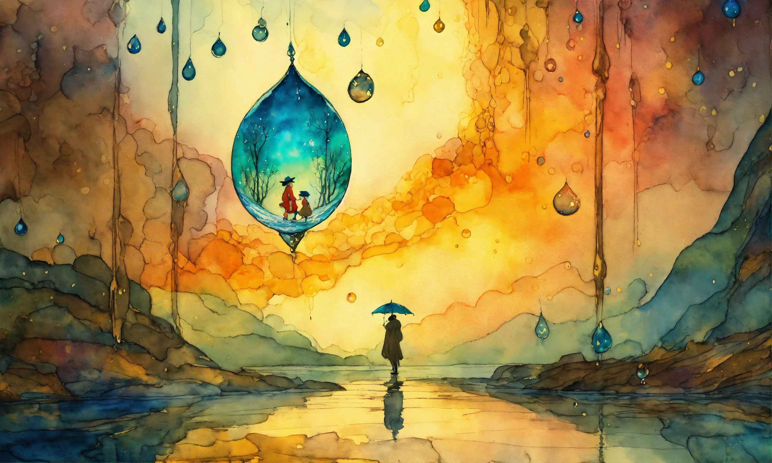 Lexica - A world of dreams trapped inside a rain drop. Dreamscape ...