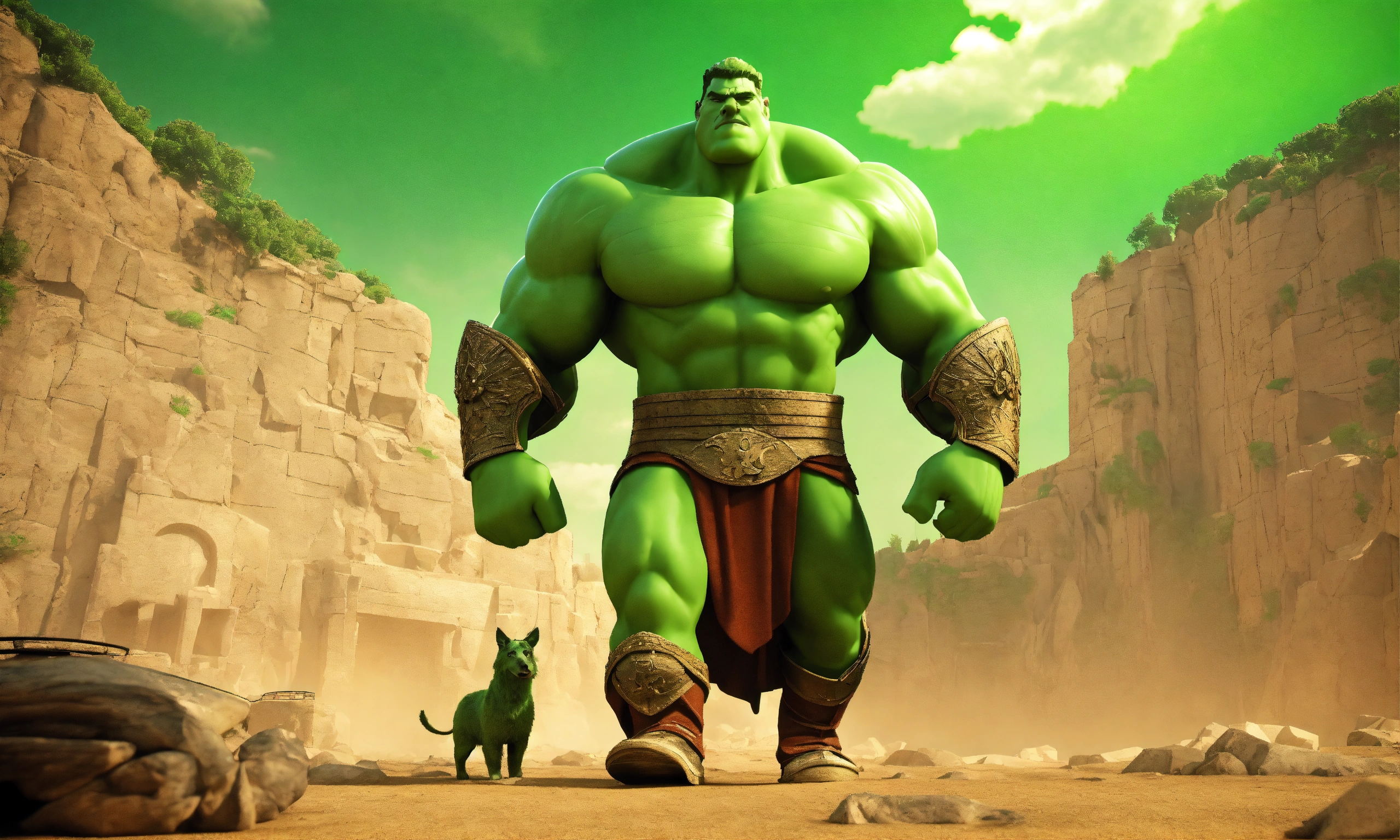 Lexica - "Goliath, the massive Philistine warrior, stands tall and ...