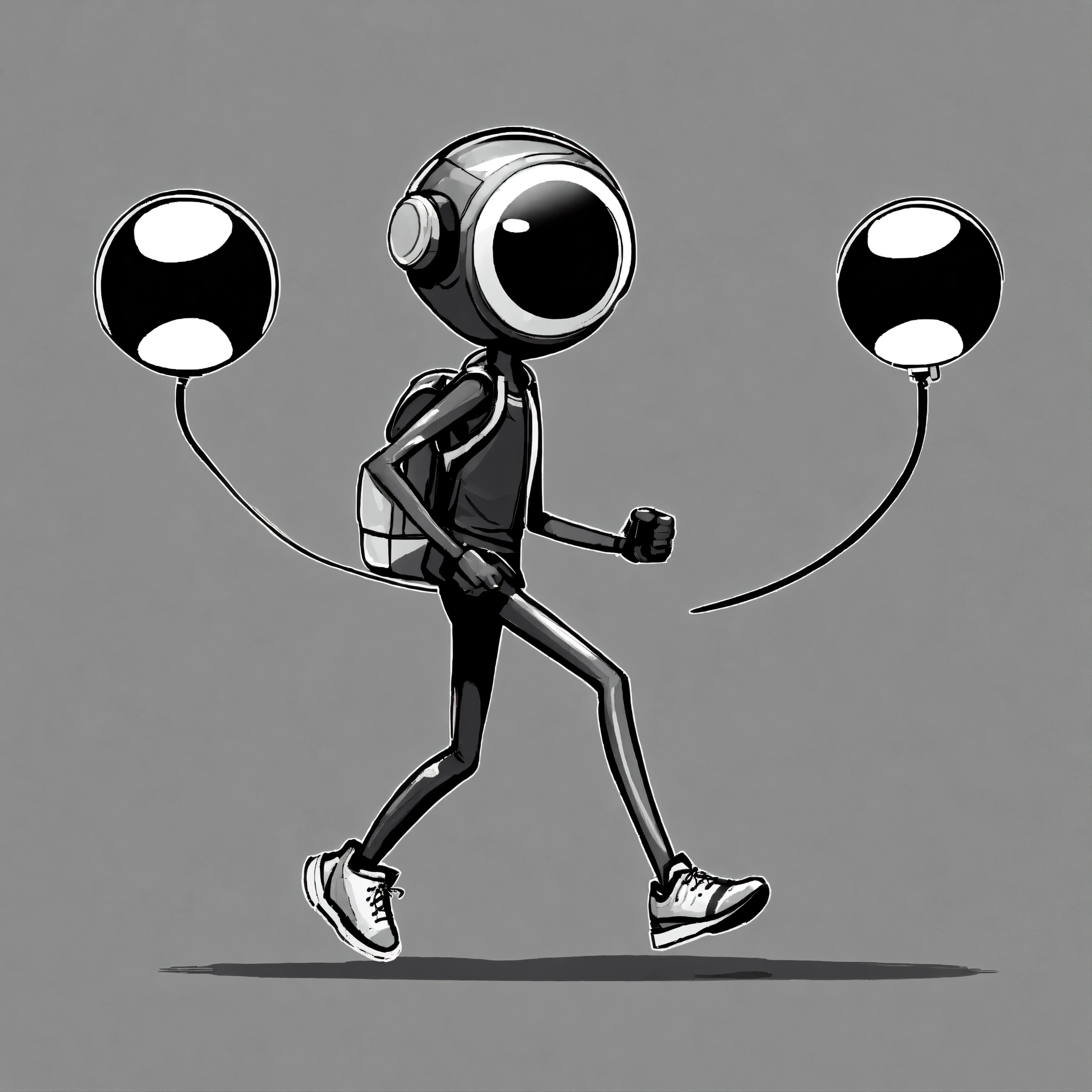 Lexica - Stickman figure, for Endless Runner 2D game, big eyes, cute ...