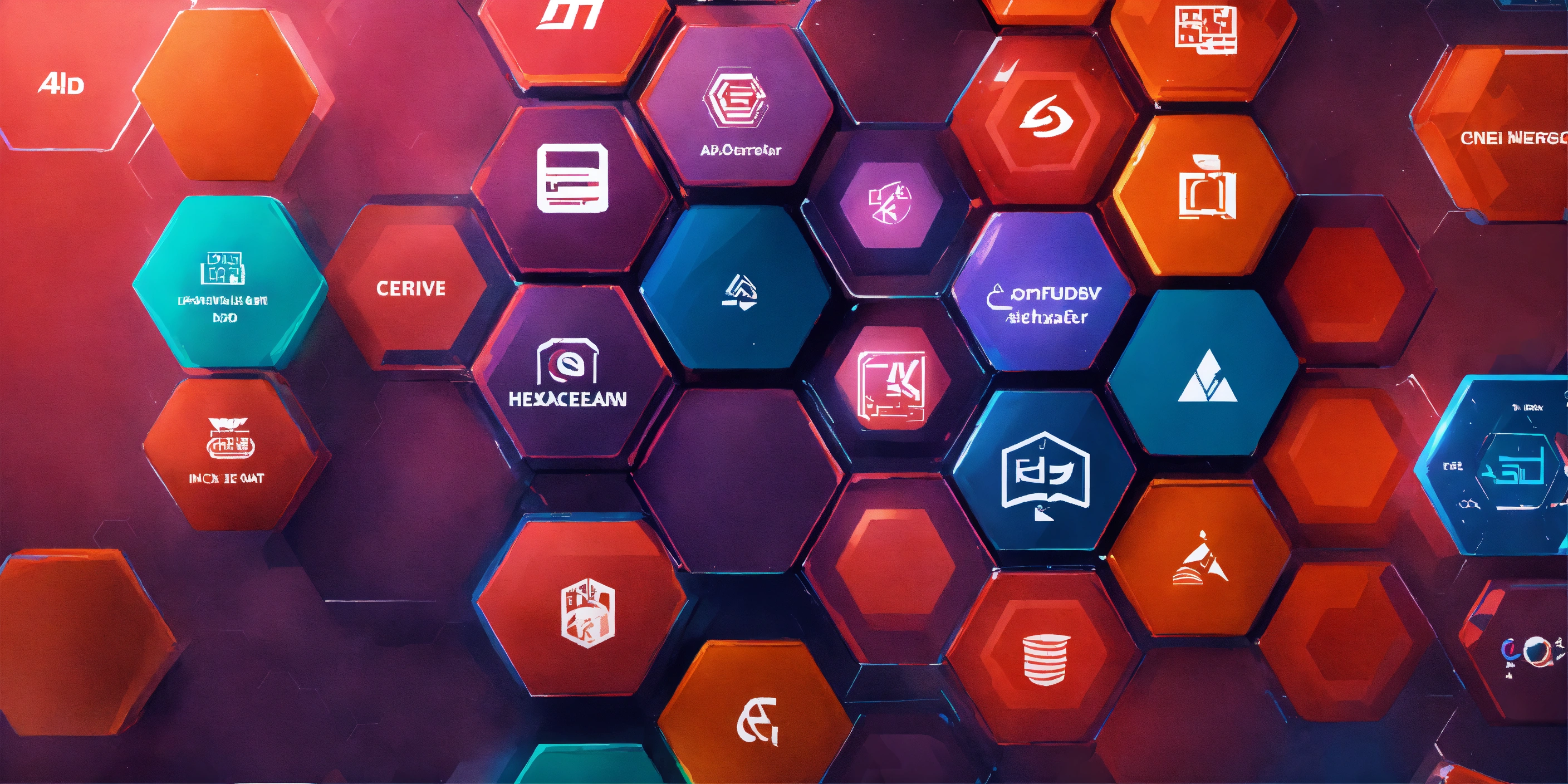 Lexica - Brand, Hexagonal, Clean, software Architecture, hd, 4k, hexaclean, GEN, circle in ...