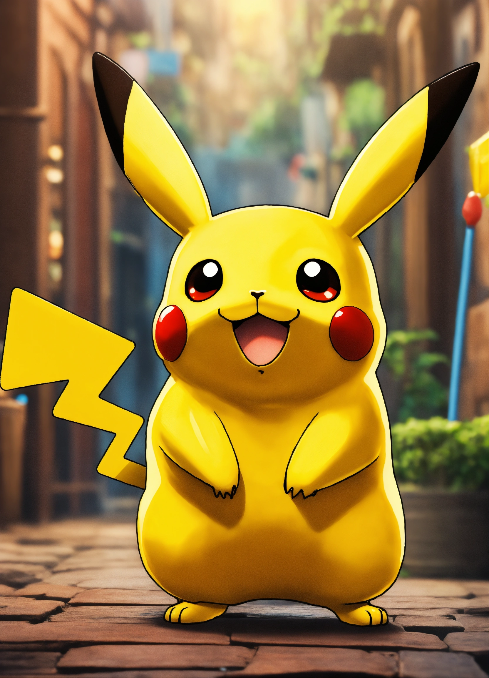 Lexica - Picachu caído no chão, imagem 8k