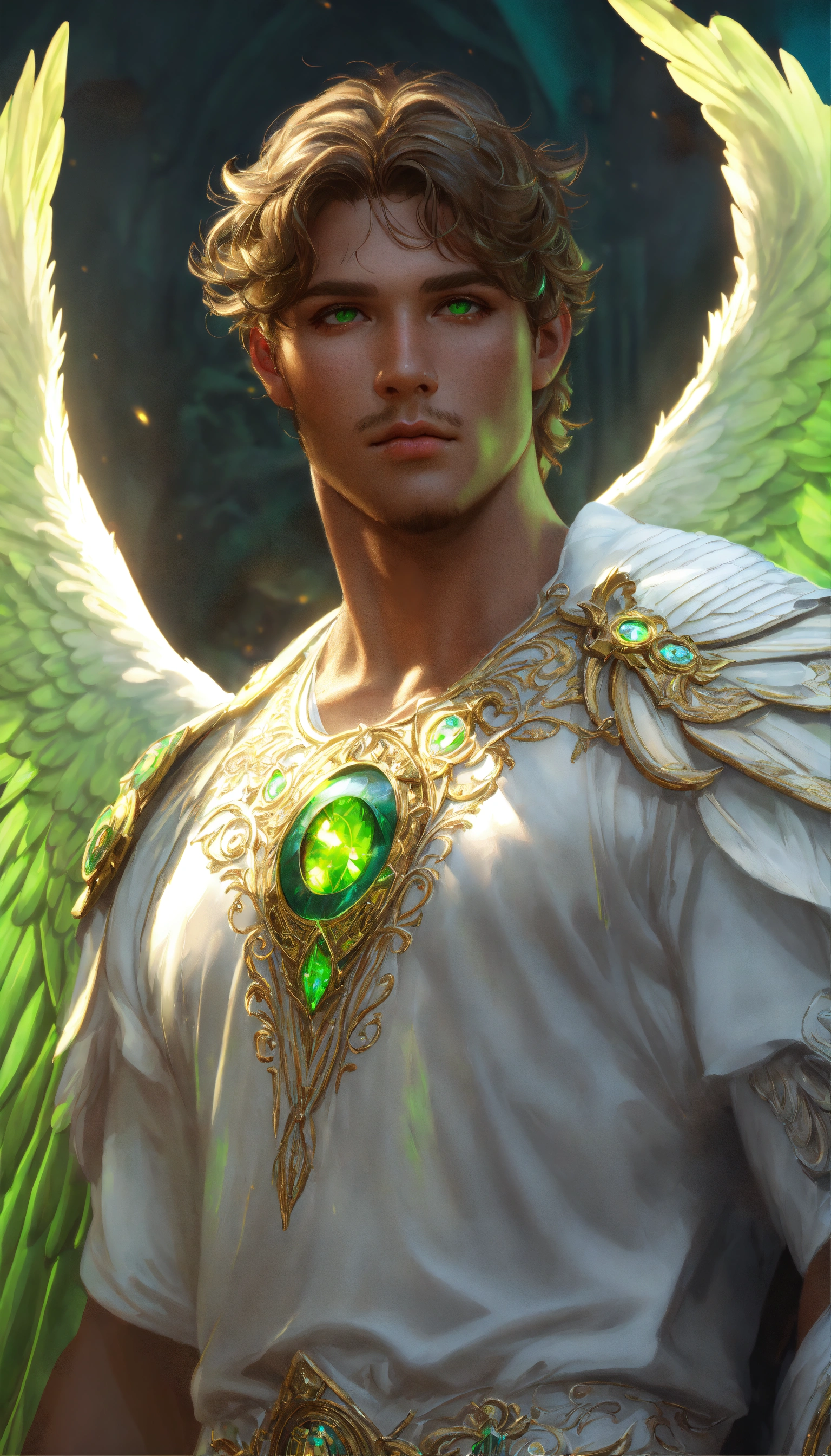 Lexica - Male angel, wings, intricate, headshot, highly detailed ...