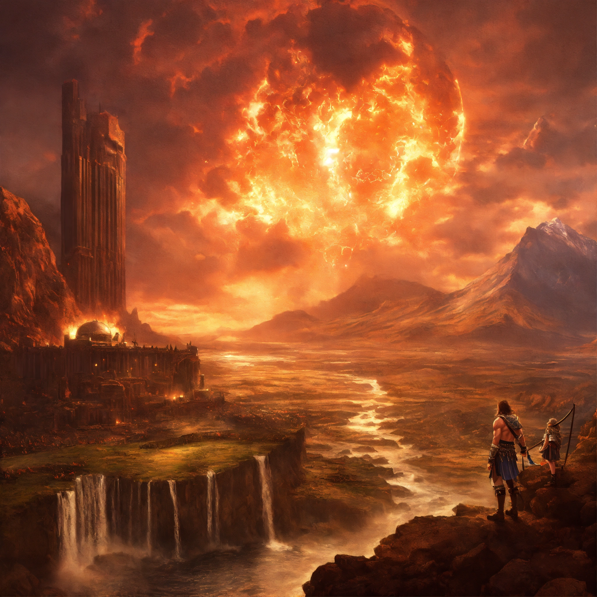 Lexica - End of the world, ragnarok, mythology, realistic