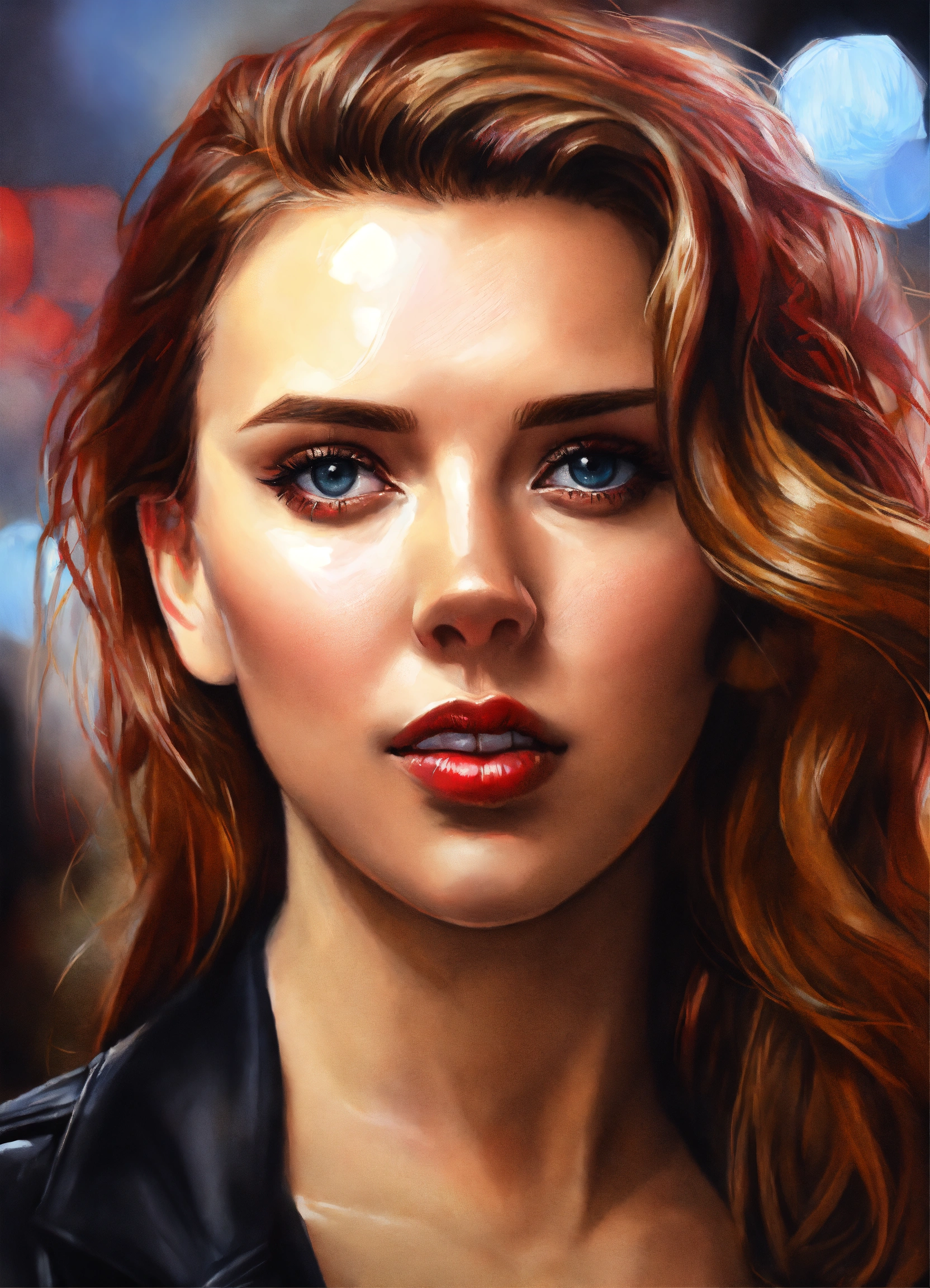 Lexica Scarlett Johansson Portrait Face Realistic