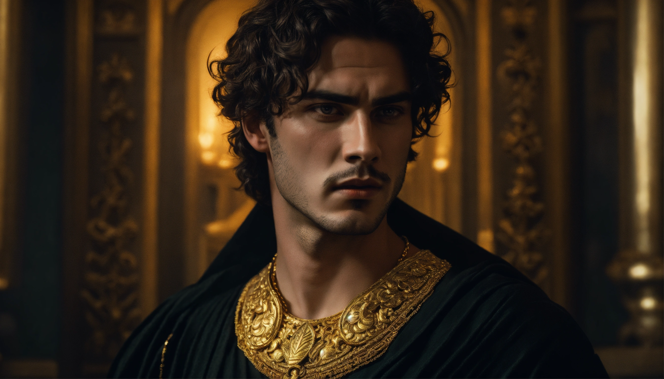 Lexica - Dramatic, fantasy portrait of a young and handsome diabolical ...