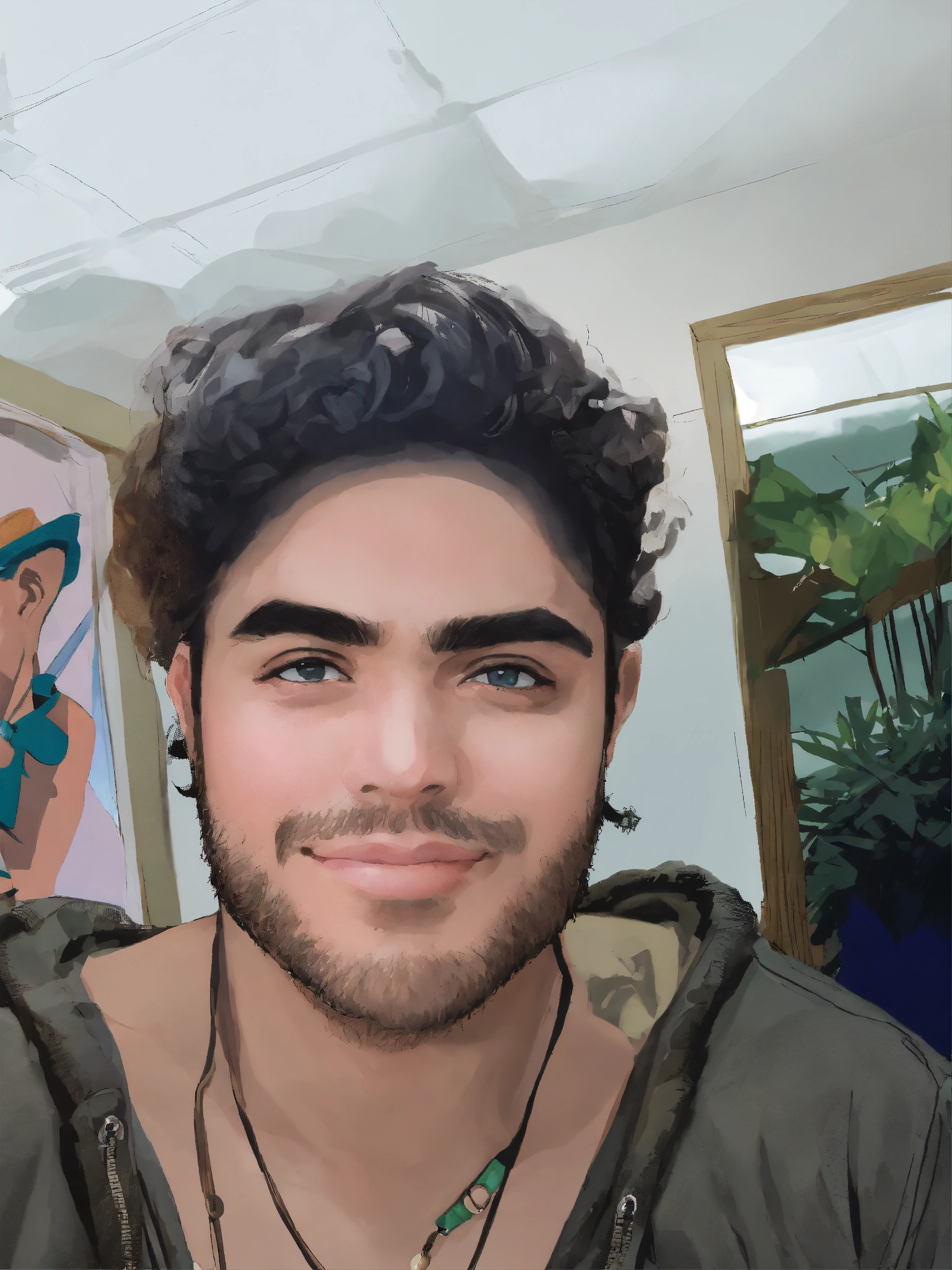 Lexica - Turn this image into a 2d comic character