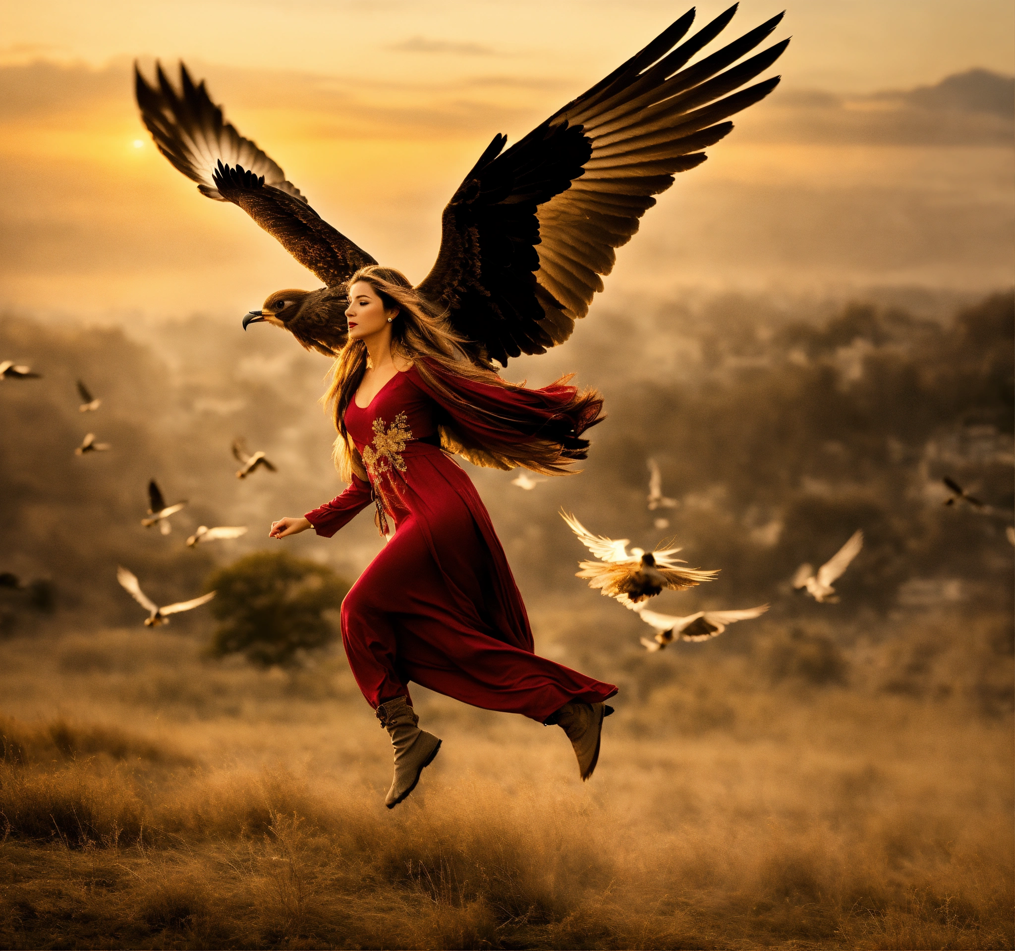 Lexica - Dubjo de mujer volando con alas