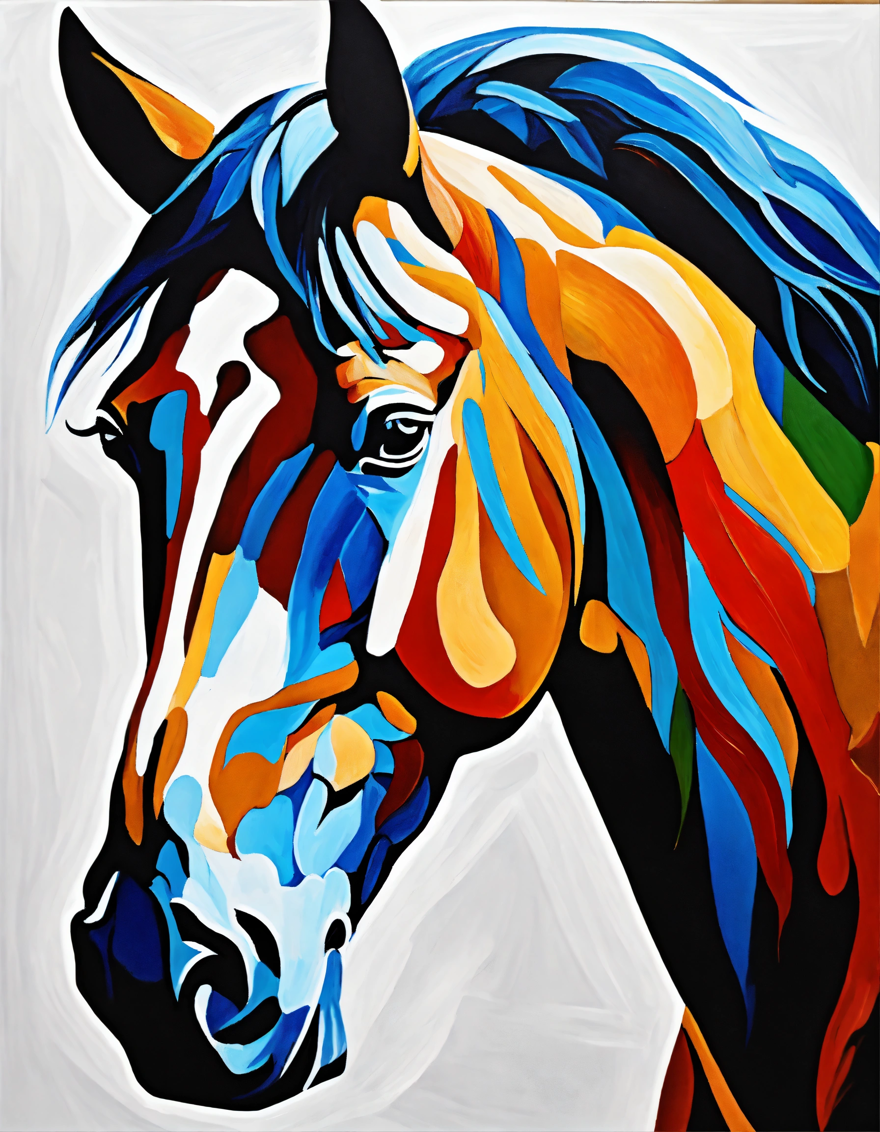Lexica - Super detailed high quality oil painting of a horse head in ...