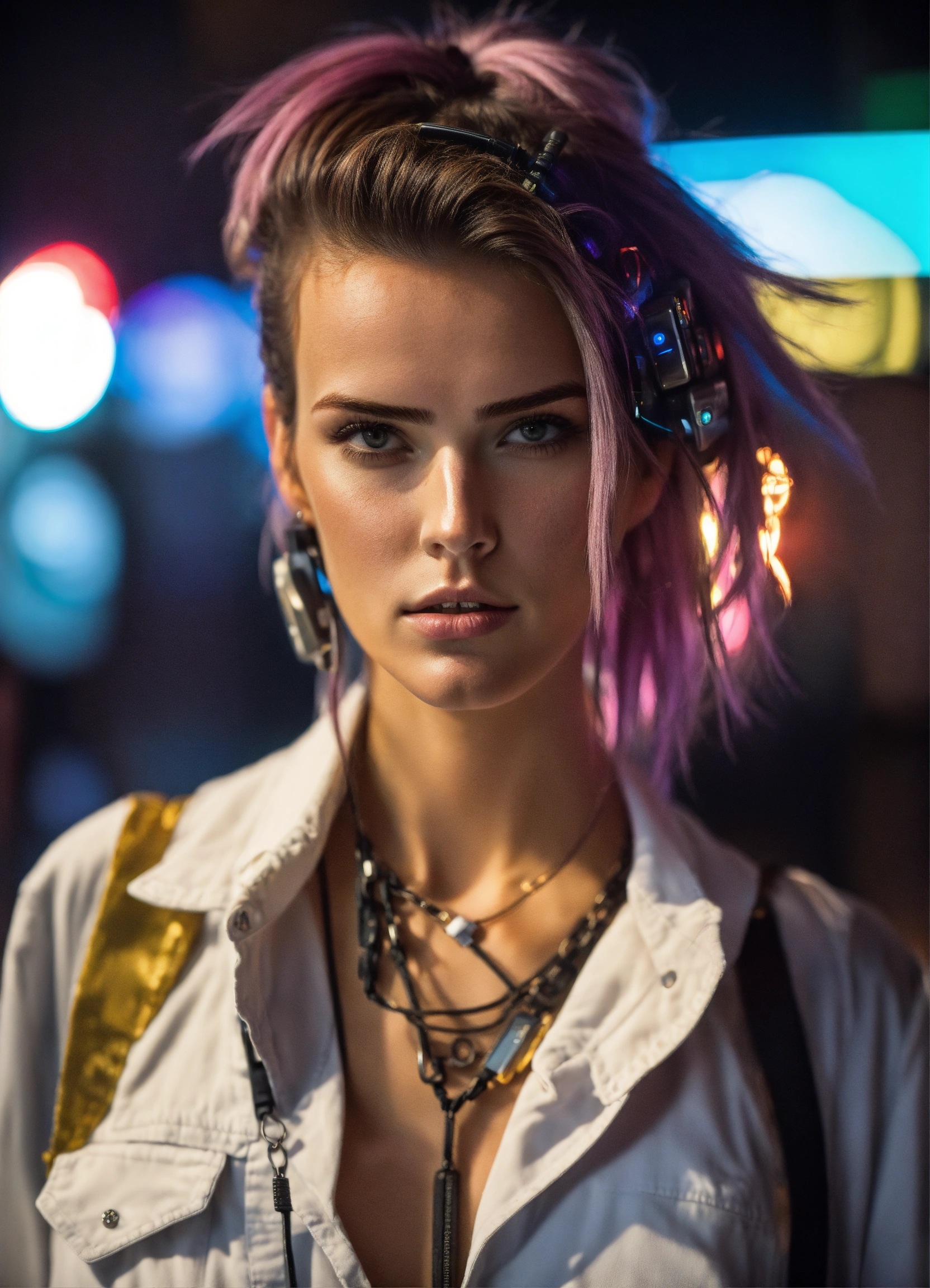 Lexica - 4k photo selfie of 25 year old punk girl looks like a ...