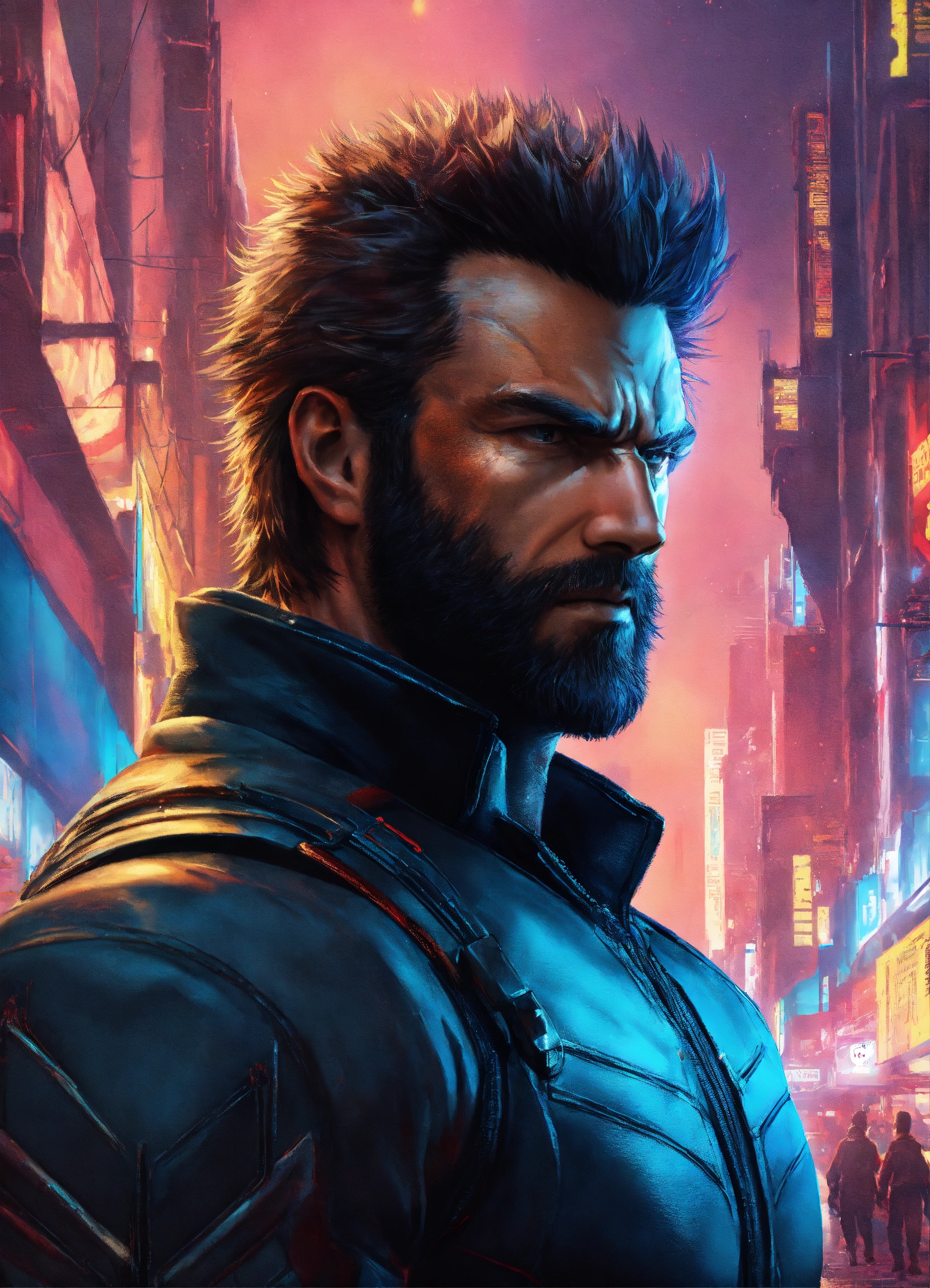 Lexica - Young With Wolverine hairy and beard, is Wolverine of X-Men in ...