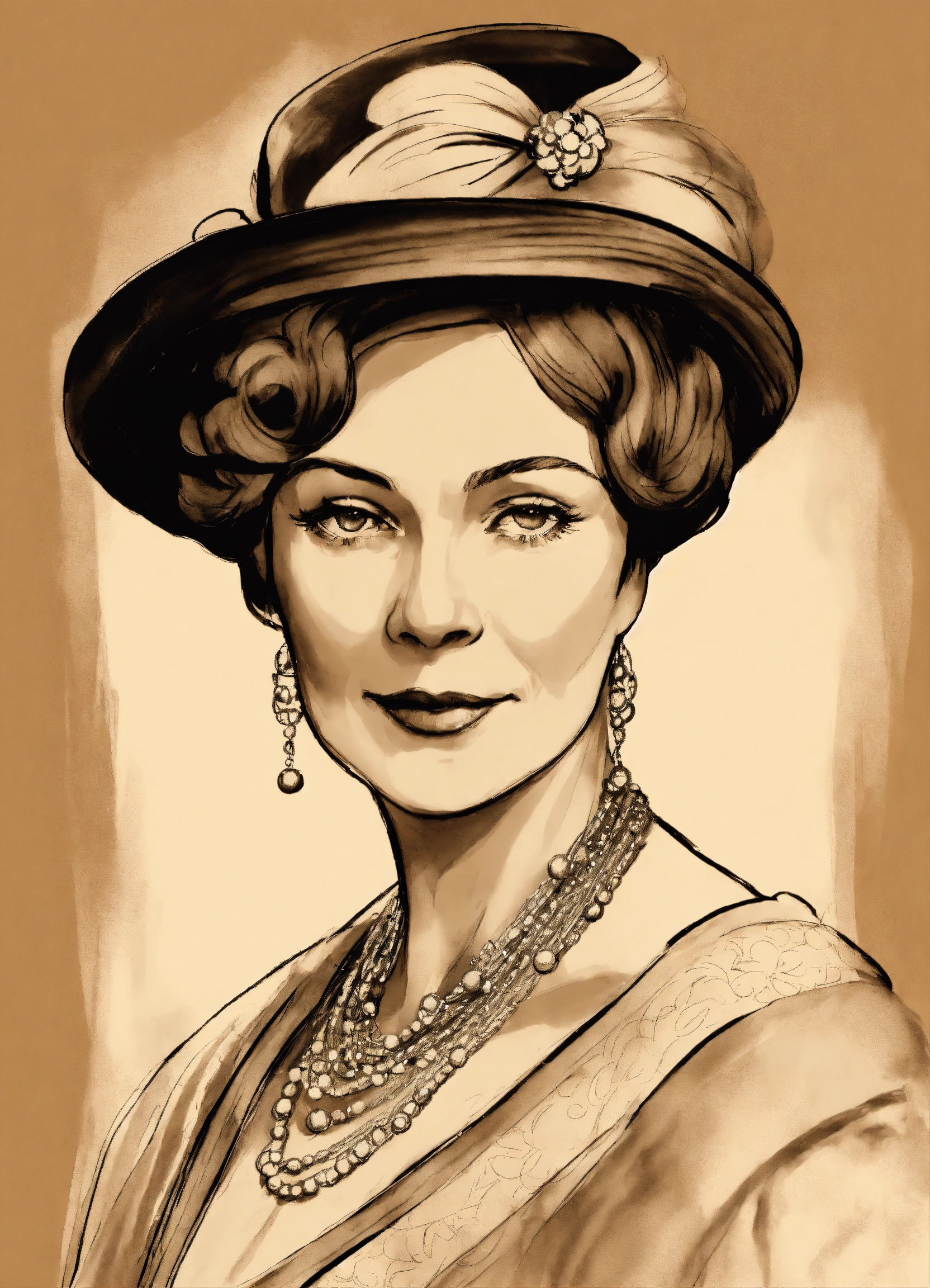 Lexica - Gatsby era 1920s old aristocratic socialite woman madame ...