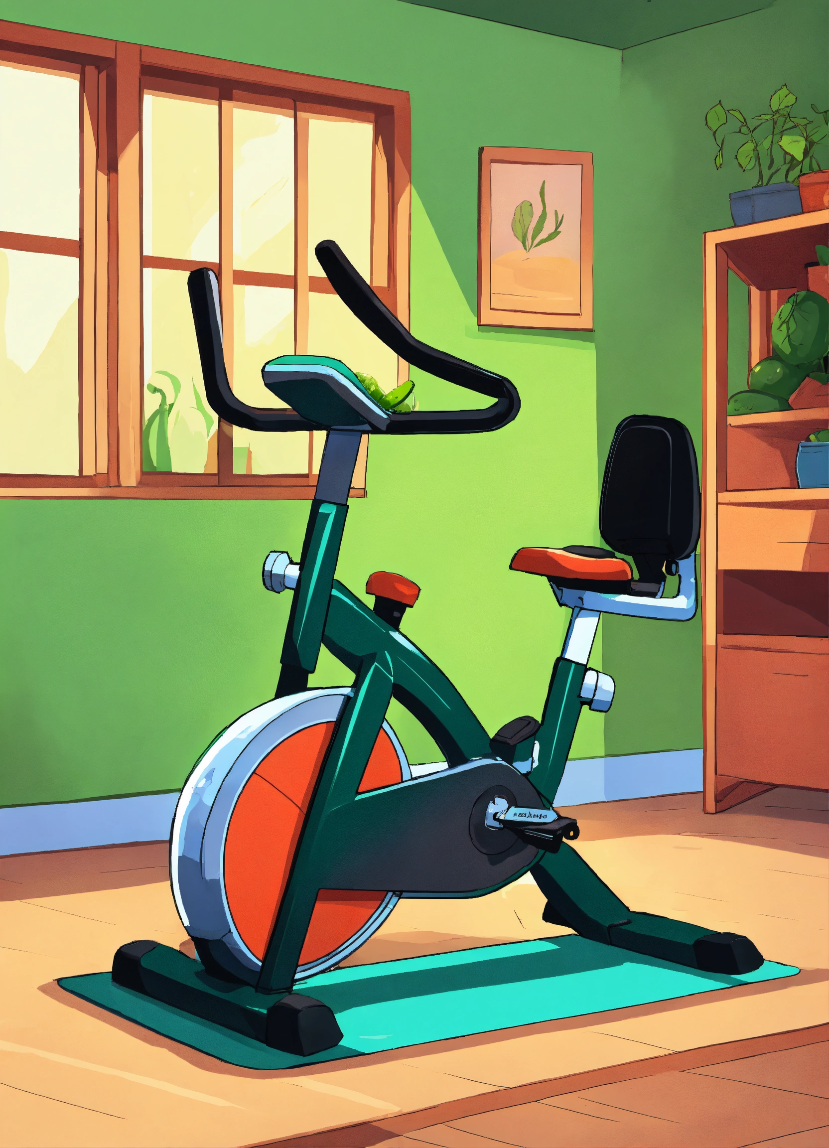 Lexica - Exercise bike with a cucumber sticking out from the seat ...