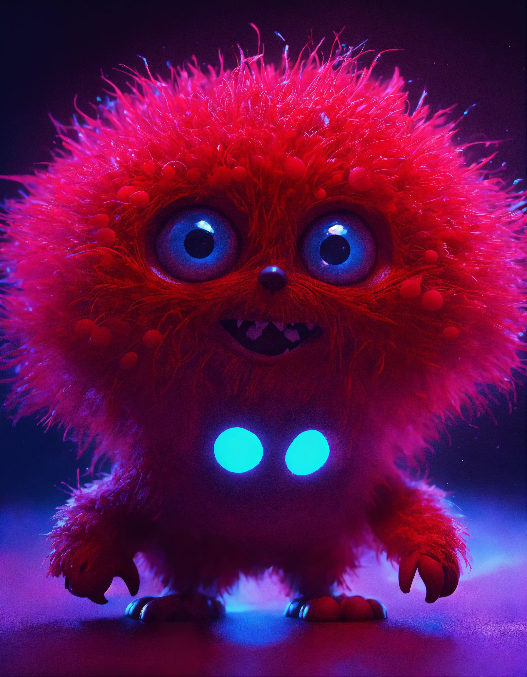 Lexica - CGI! scary looking red germ character. Highly detailed. Scary ...