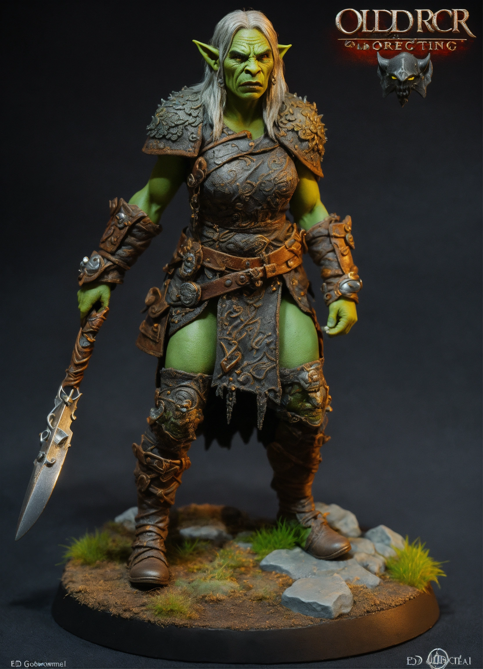 Lexica - Old orc female casting protection, intricate detail, ed ...