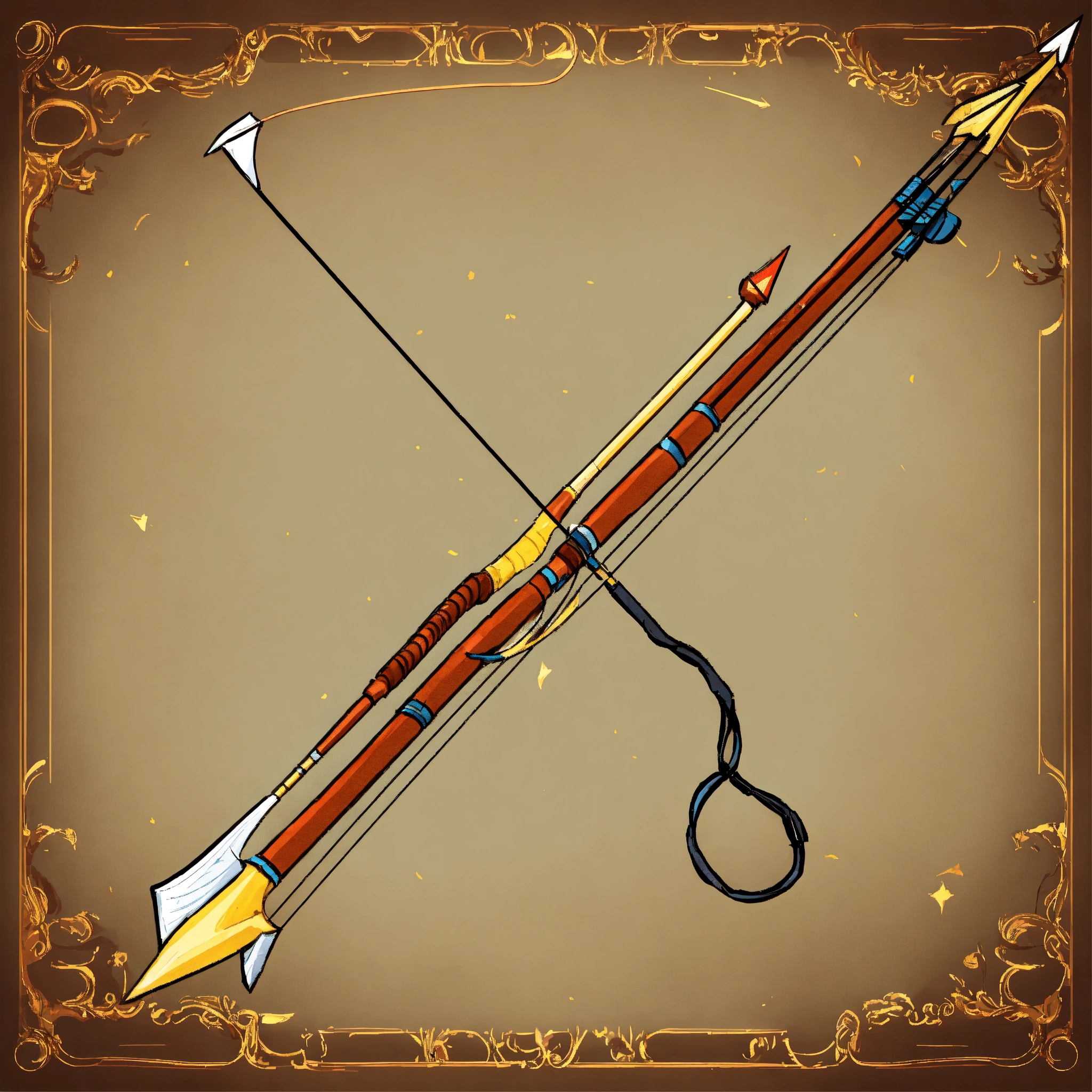 Lexica - Regular bow and arrow, single bow and arrow on pull string ...