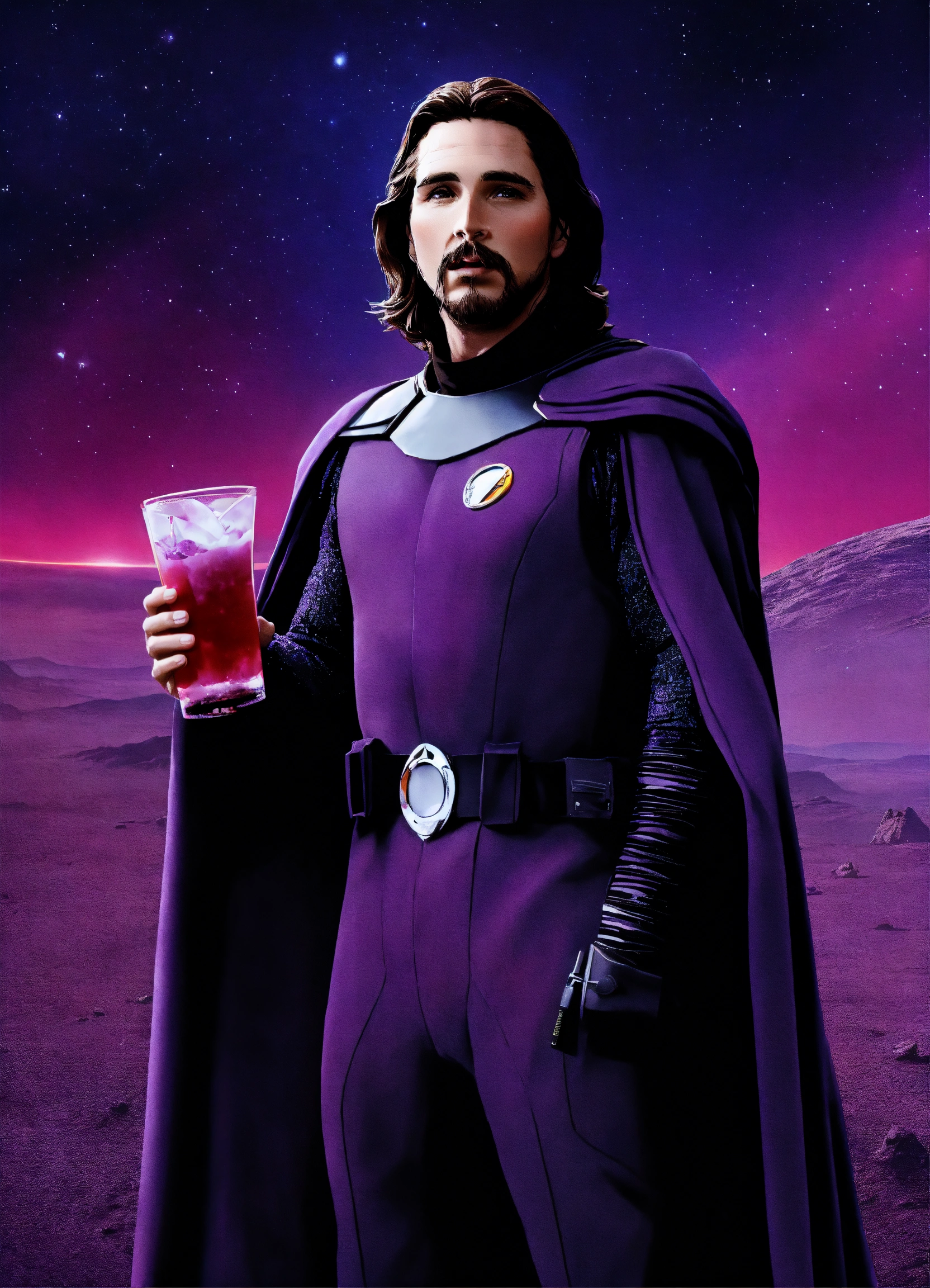 Lexica - Photorealistic picture of Christian Bale wearing a wizard ...