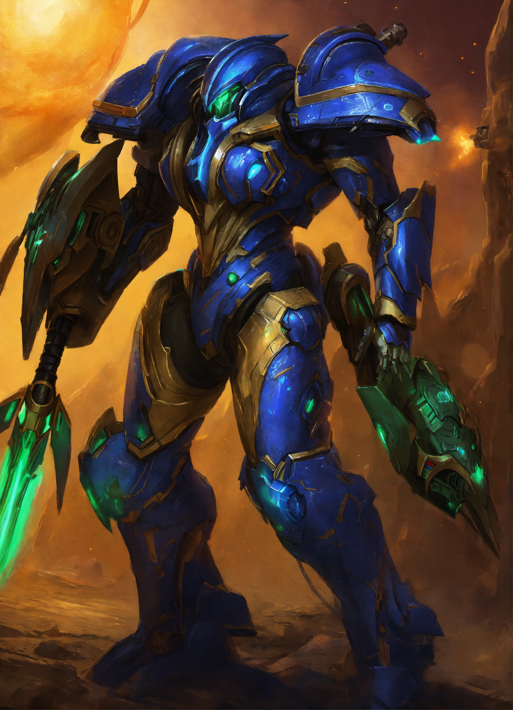 Lexica - Hybrid destroyer, starcraft protoss-zerg hybrid art