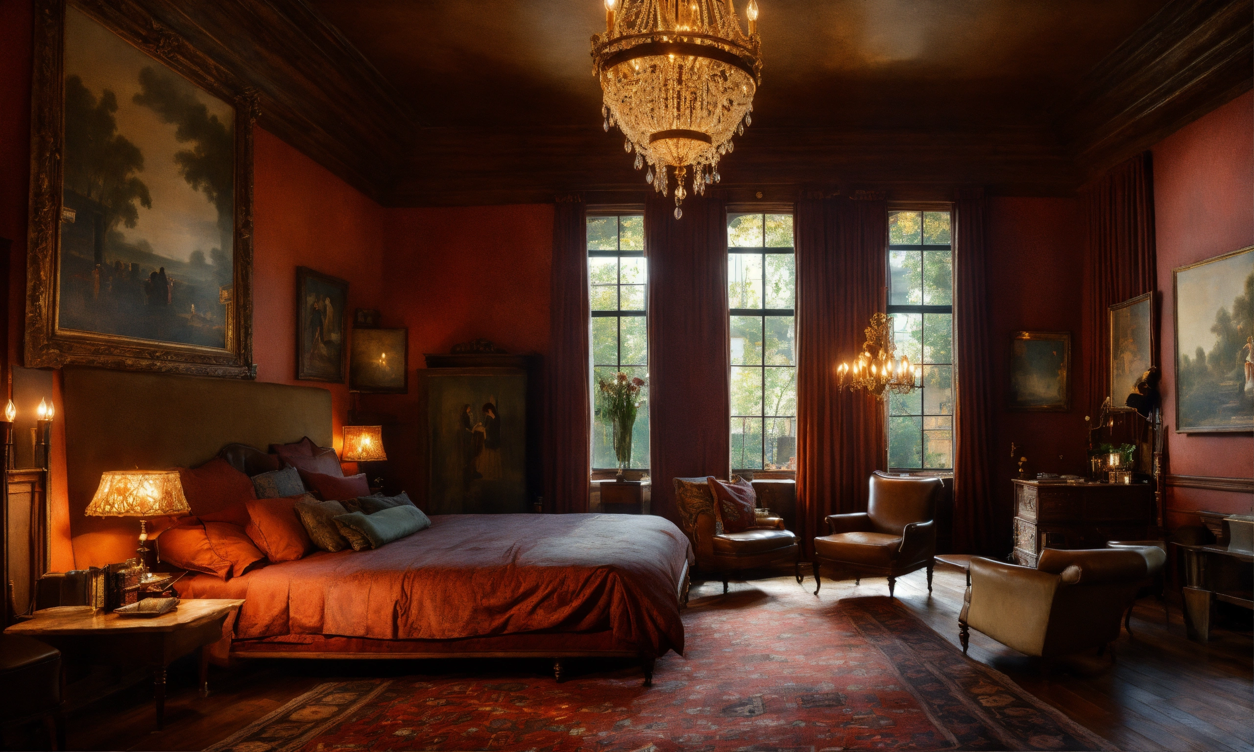 Lexica - Concept art of huge master bedroom, new Orleans, the originals ...
