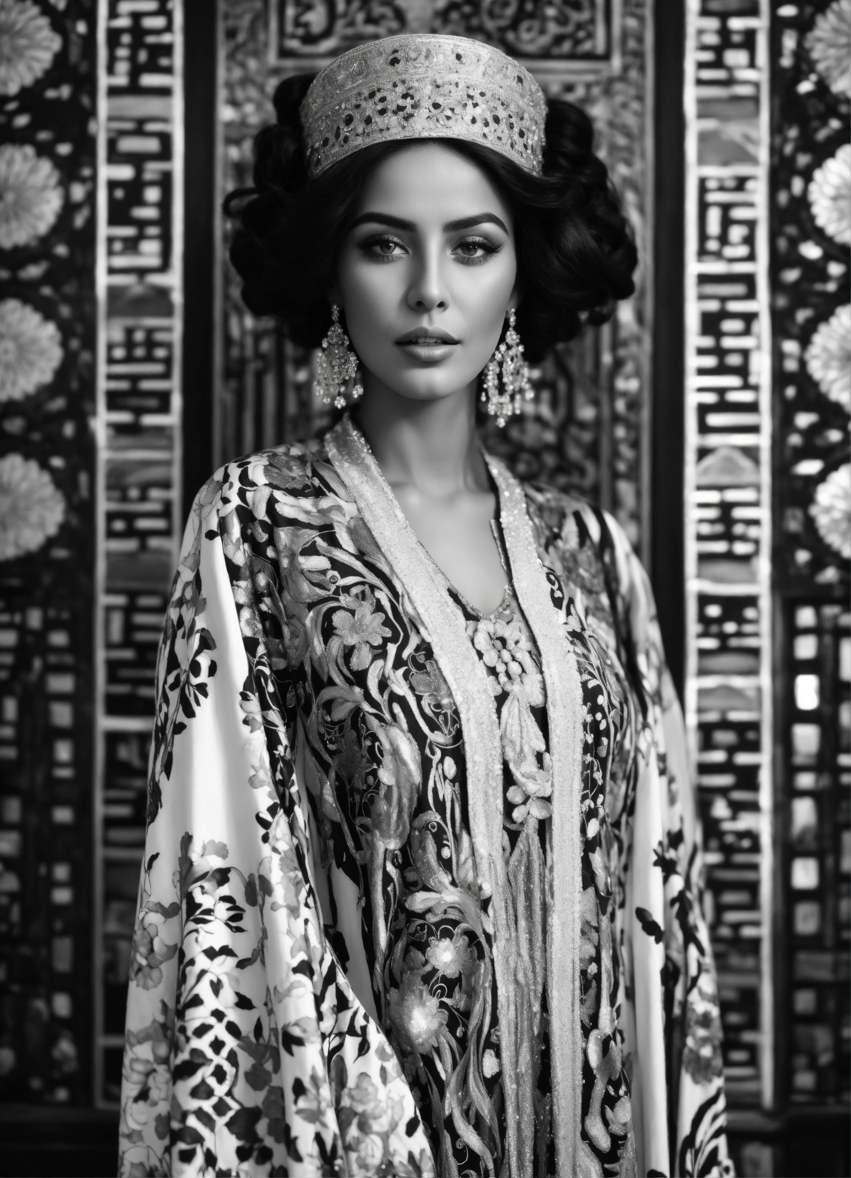 Lexica - Beautiful morrocan women wearing kaftan haute couture, klimt ...