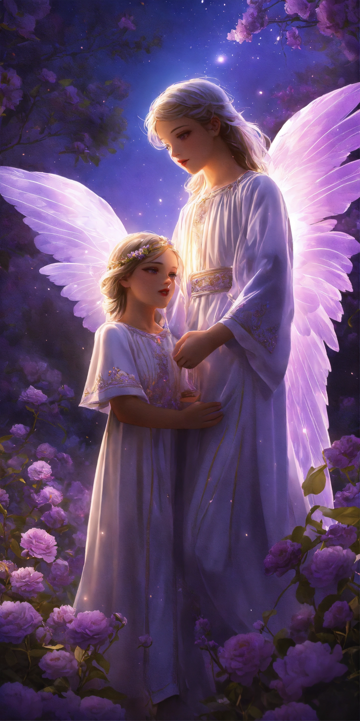 Lexica - 2 Guardian Angels, one is a boy and the other angel is a 7 ...