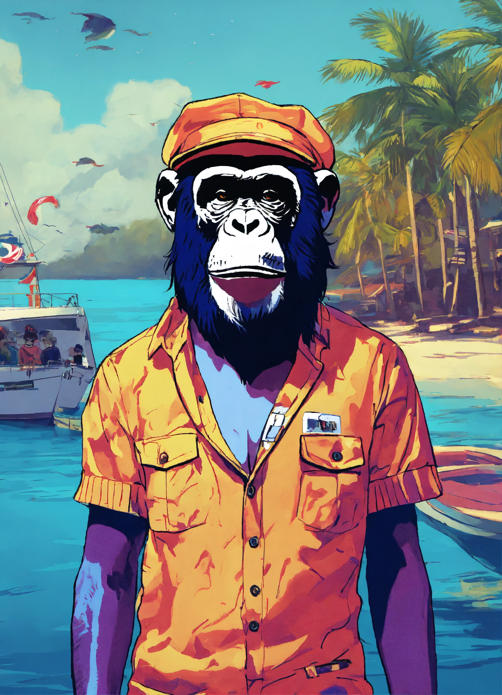 Lexica - PFP image inspired by "Bored Ape Yacht Club" NFT