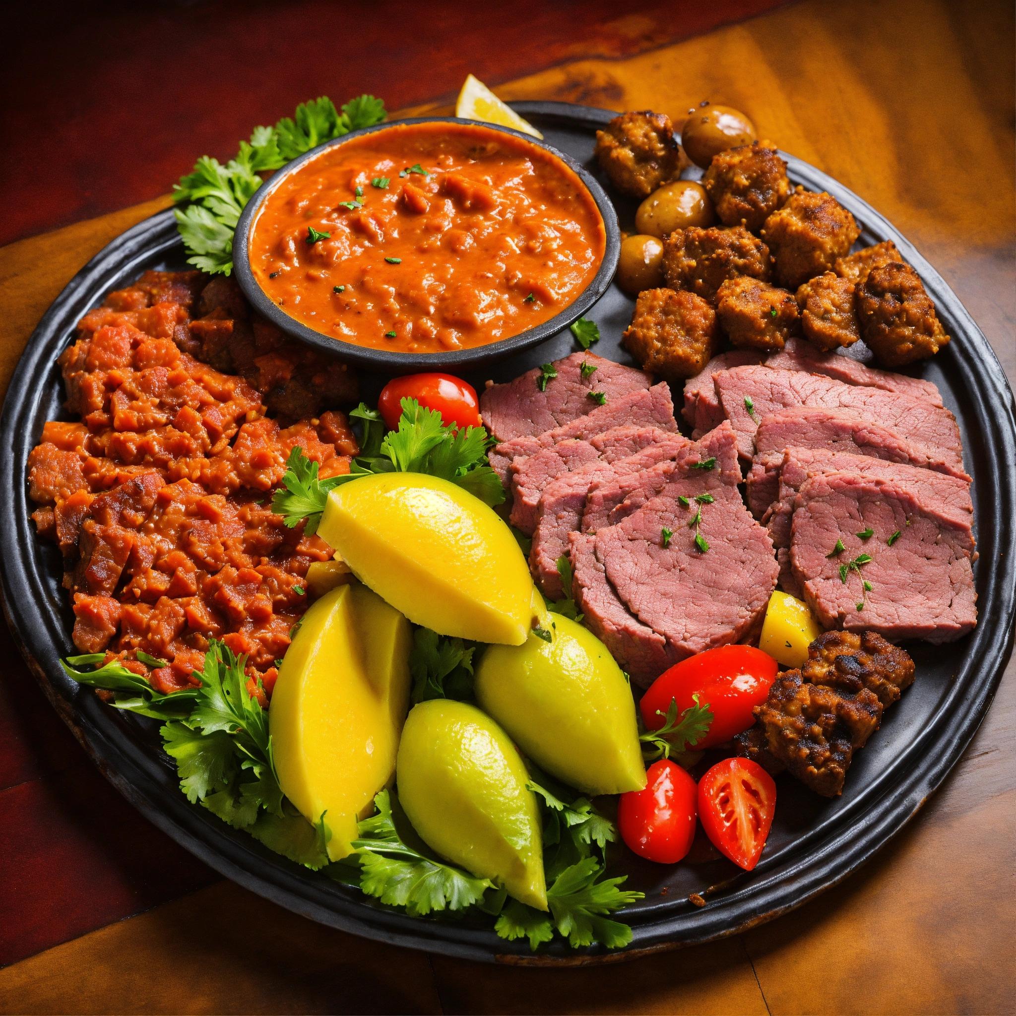 Lexica - Assorted African meat platter