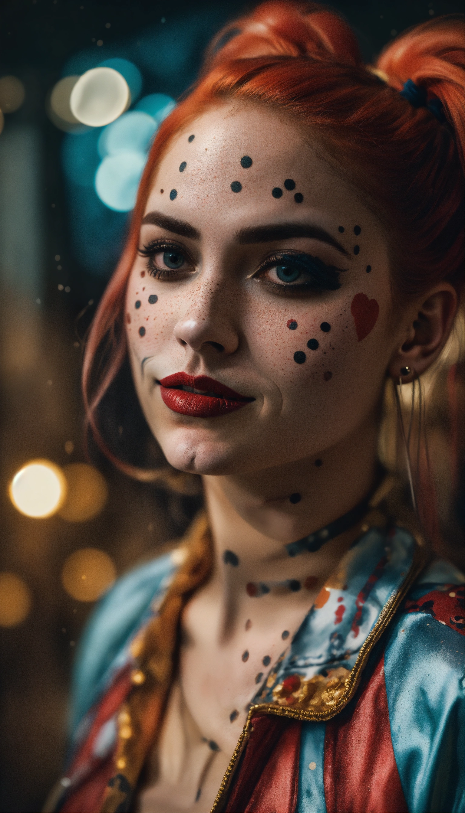 Lexica - A portrait of a harley quinn, fine - art photography, soft ...